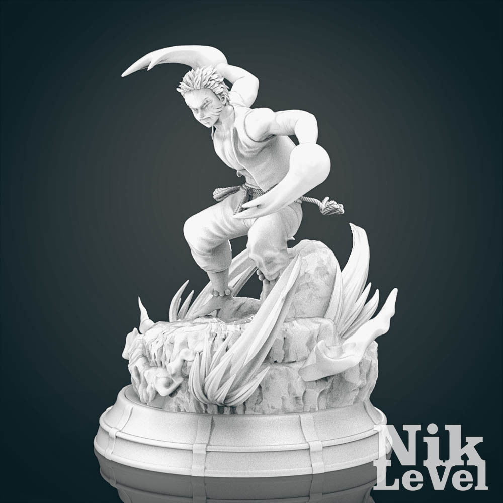 Akaza Kimetsu No Yaiba 3D Printable 3D model 3D printable | CGTrader