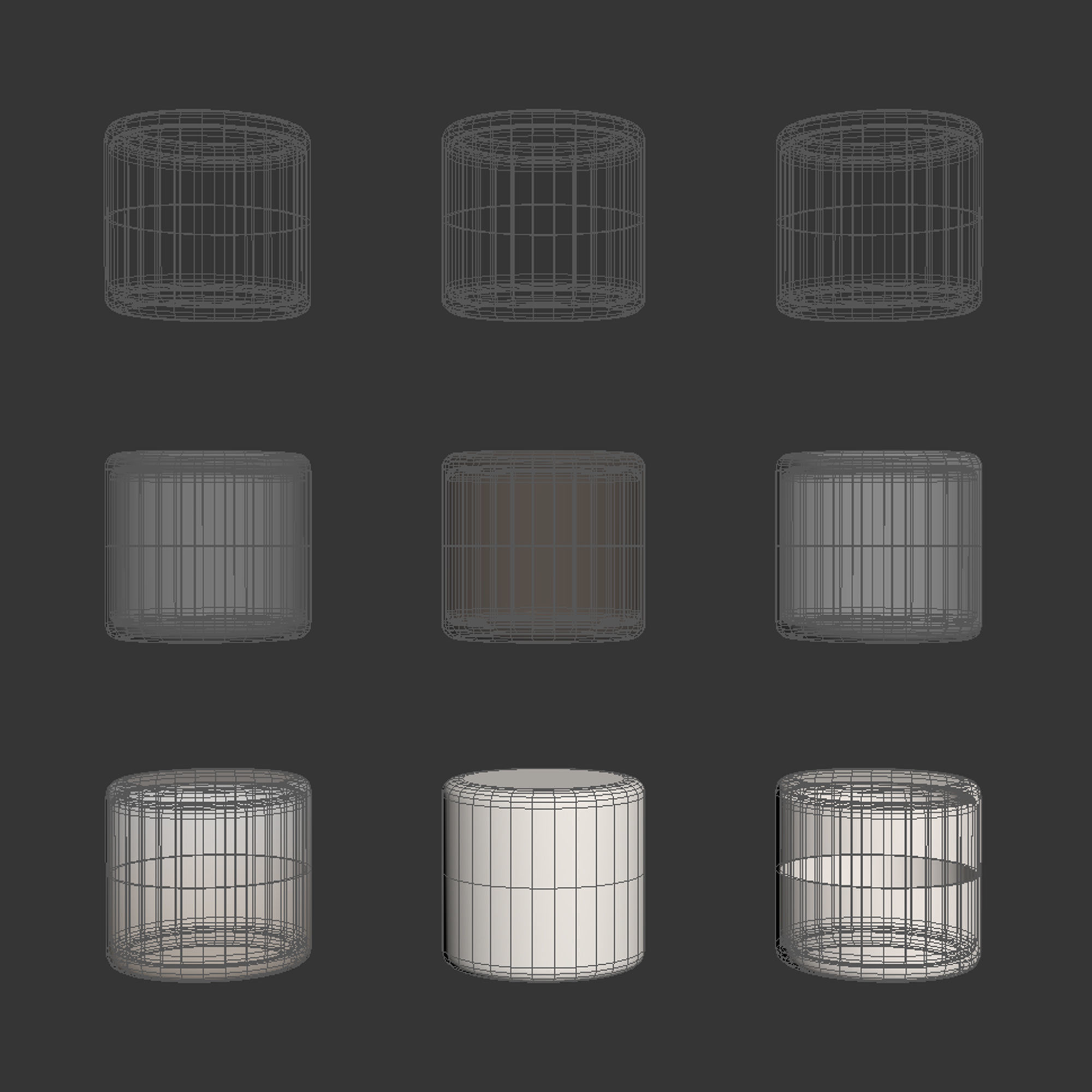 Glass material set 3D model | CGTrader