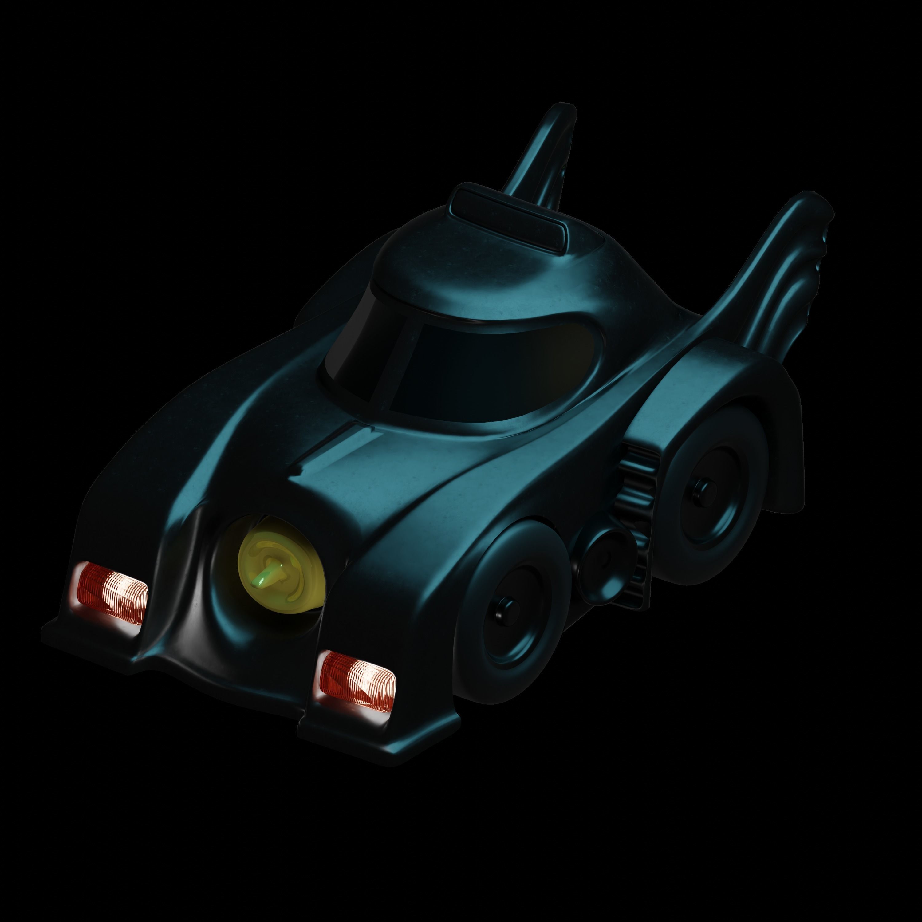 3D model Batmobile - Batman Returns - The Flash - mini 3D model VR / AR ...