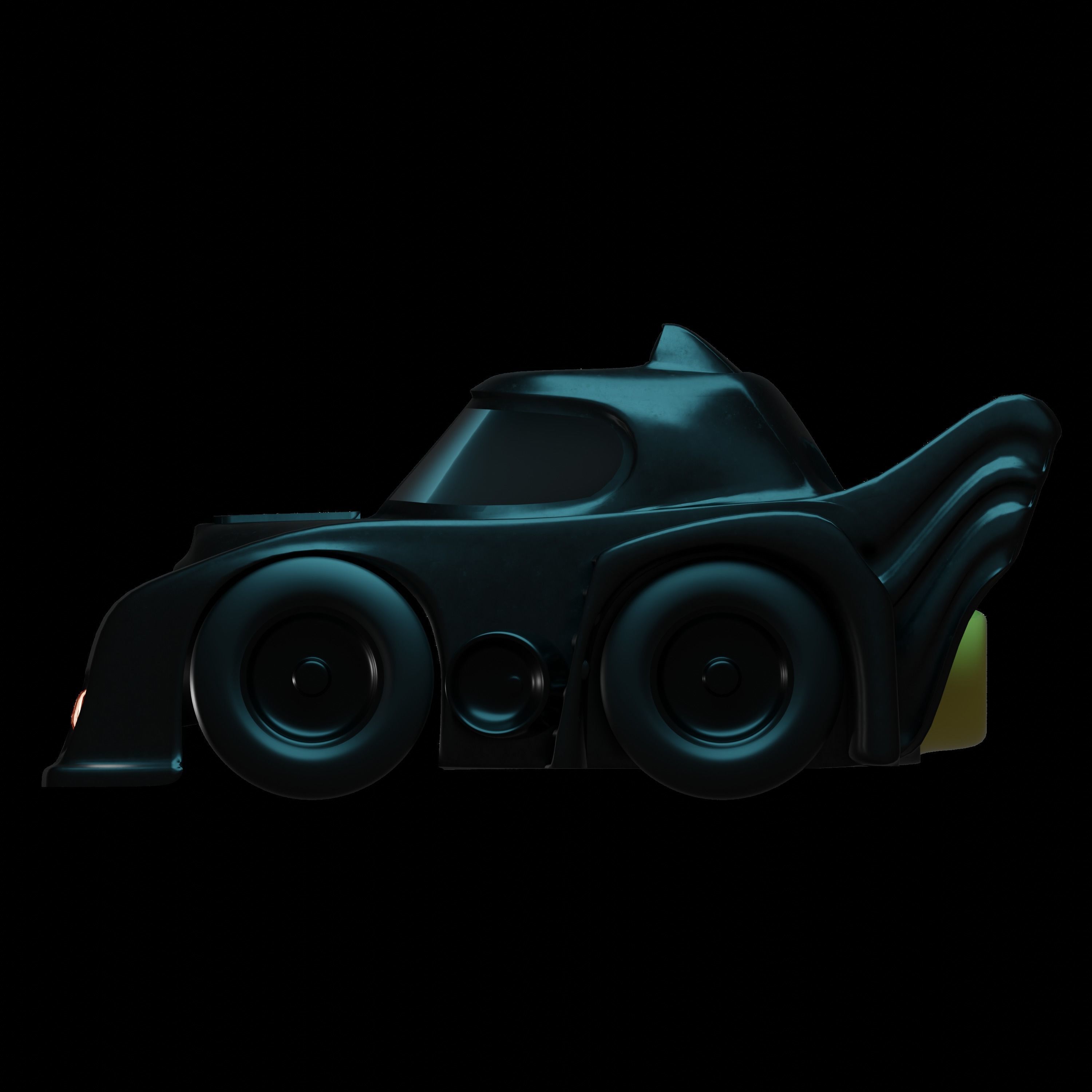 3D model Batmobile - Batman Returns - The Flash - mini 3D model VR / AR ...