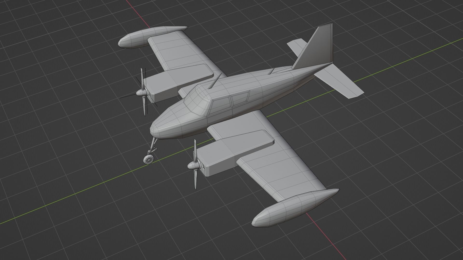3D model Private Plane - Low Poly VR / AR / low-poly | CGTrader