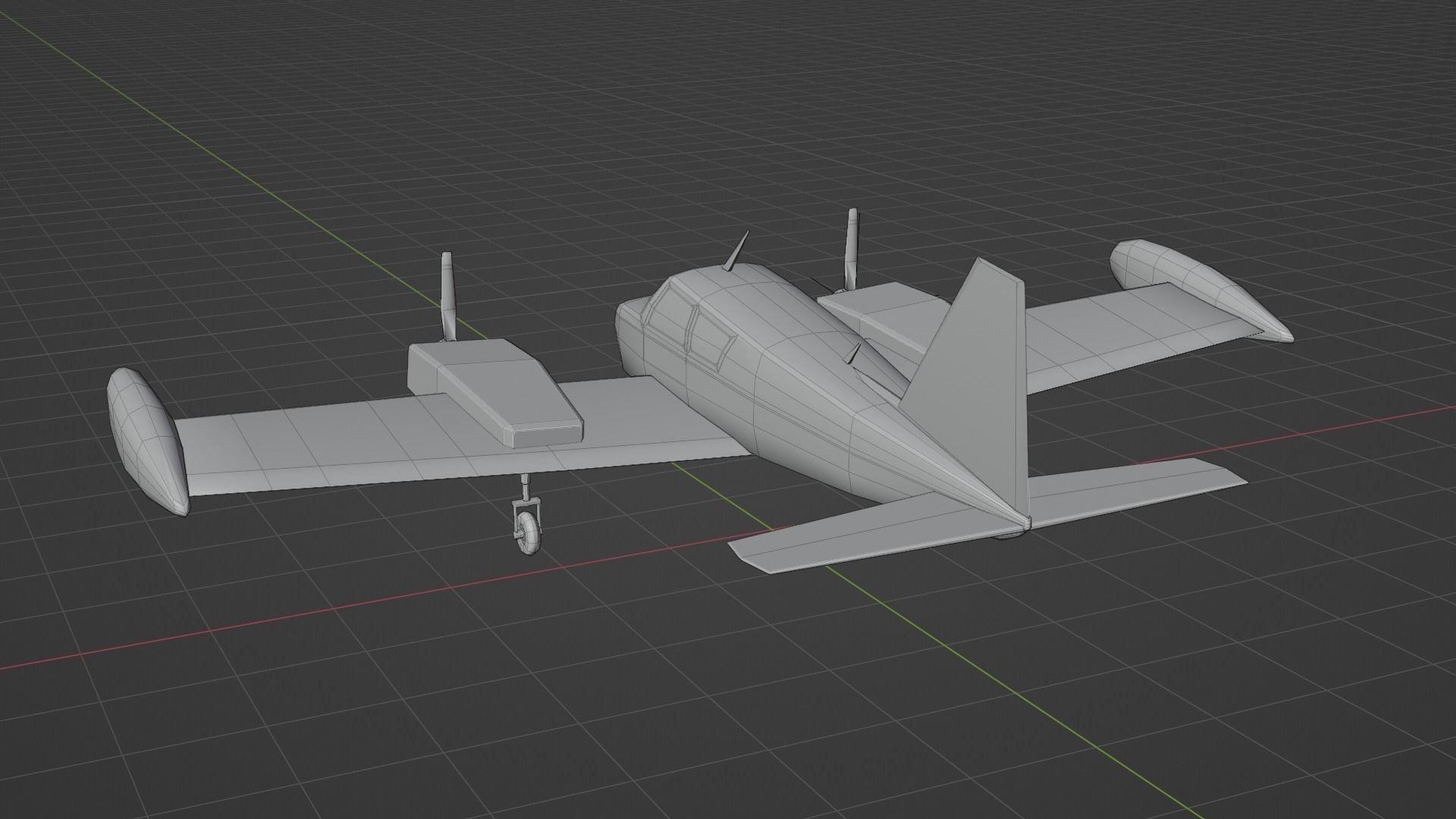 3D model Private Plane - Low Poly VR / AR / low-poly | CGTrader