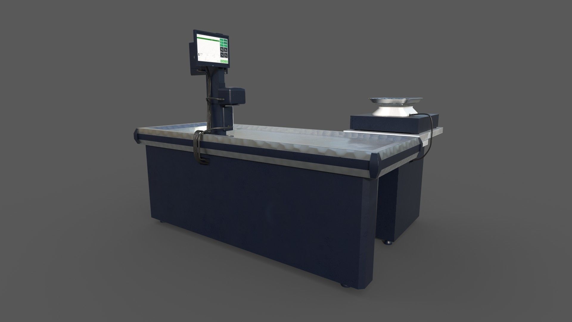Shopping Cashier Cash Case Setup 3D Model 3D model | CGTrader