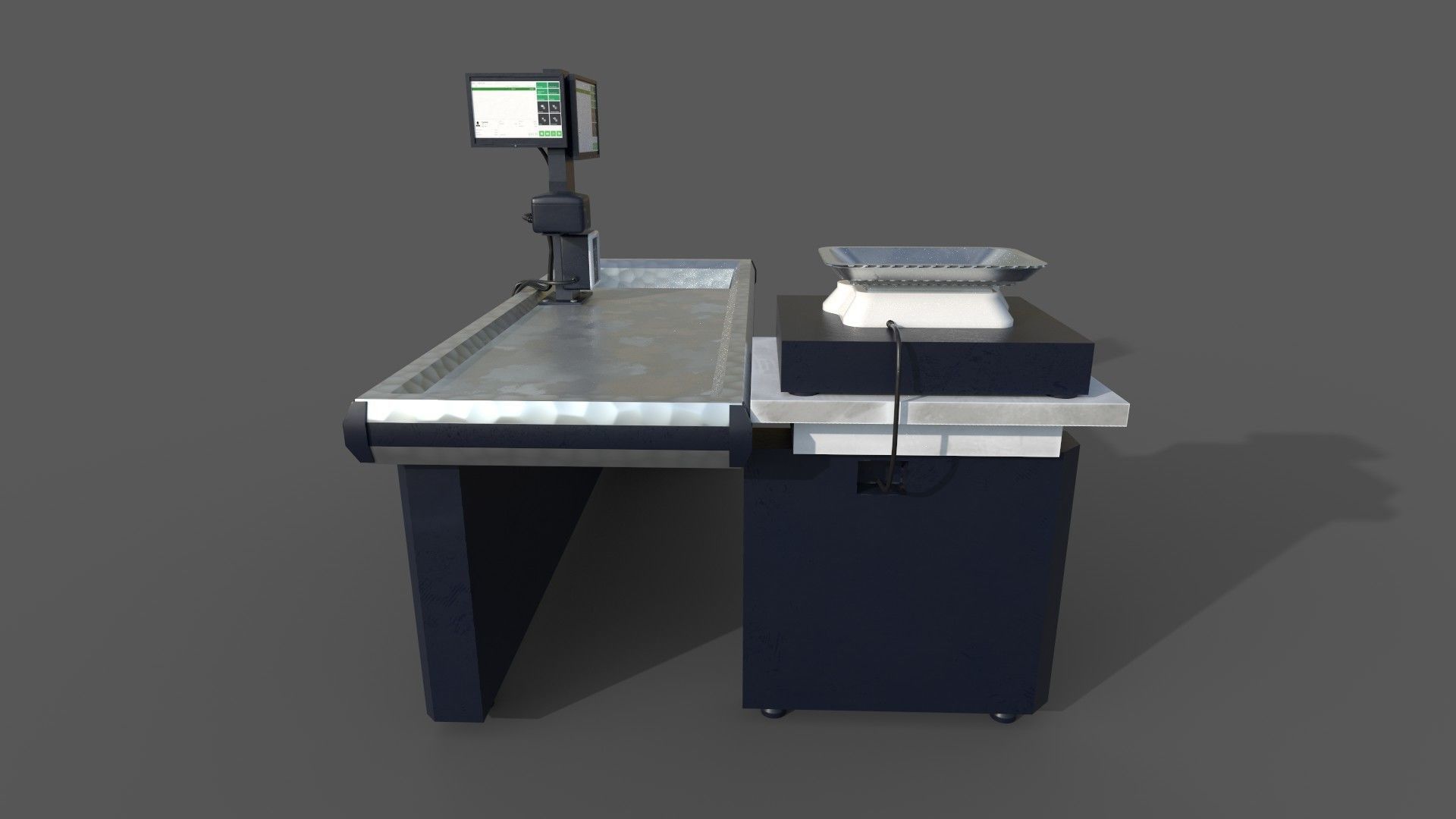 Shopping Cashier Cash Case Setup 3D Model 3D model | CGTrader