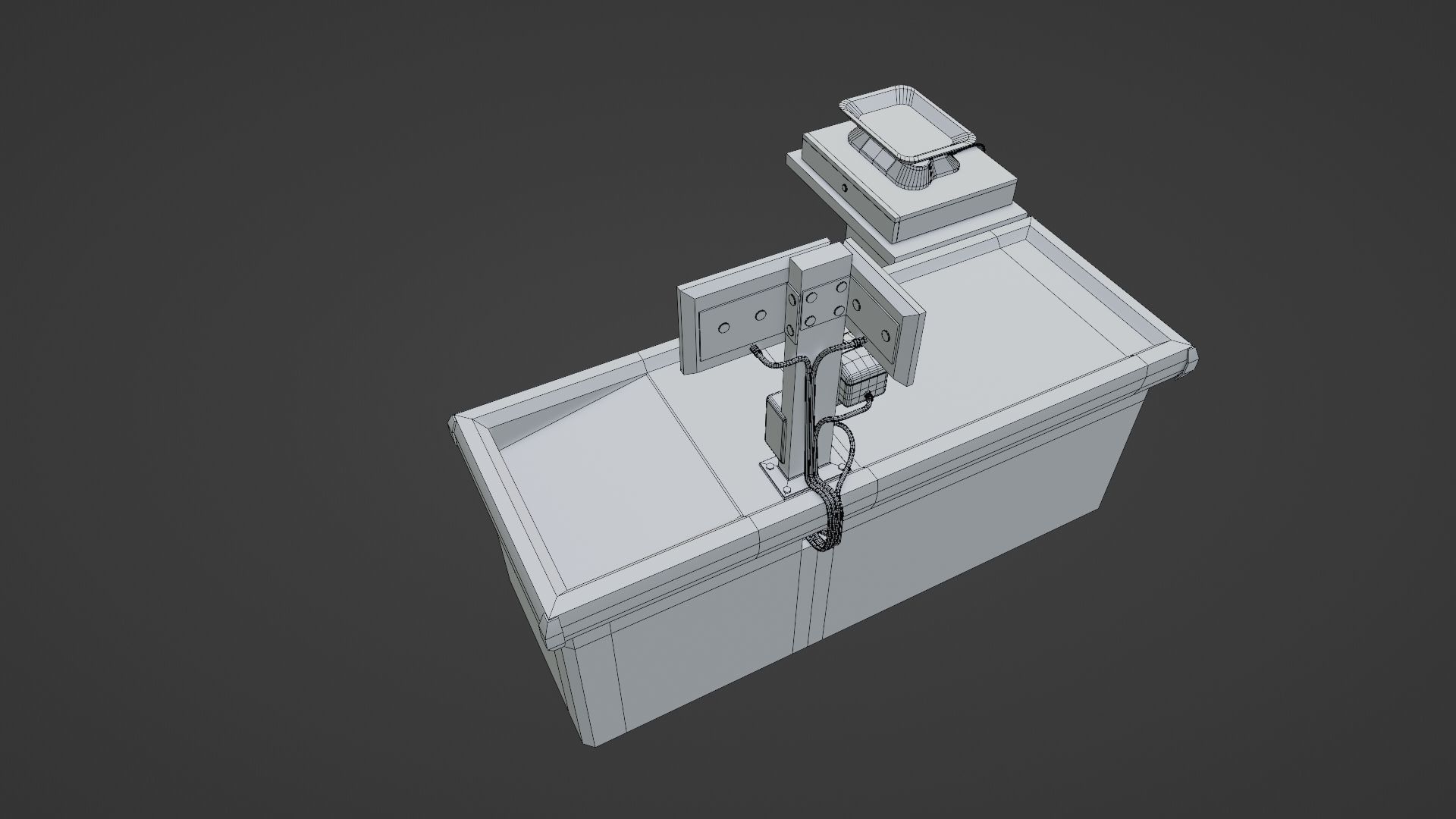 Shopping Cashier Cash Case Setup 3D Model 3D model | CGTrader