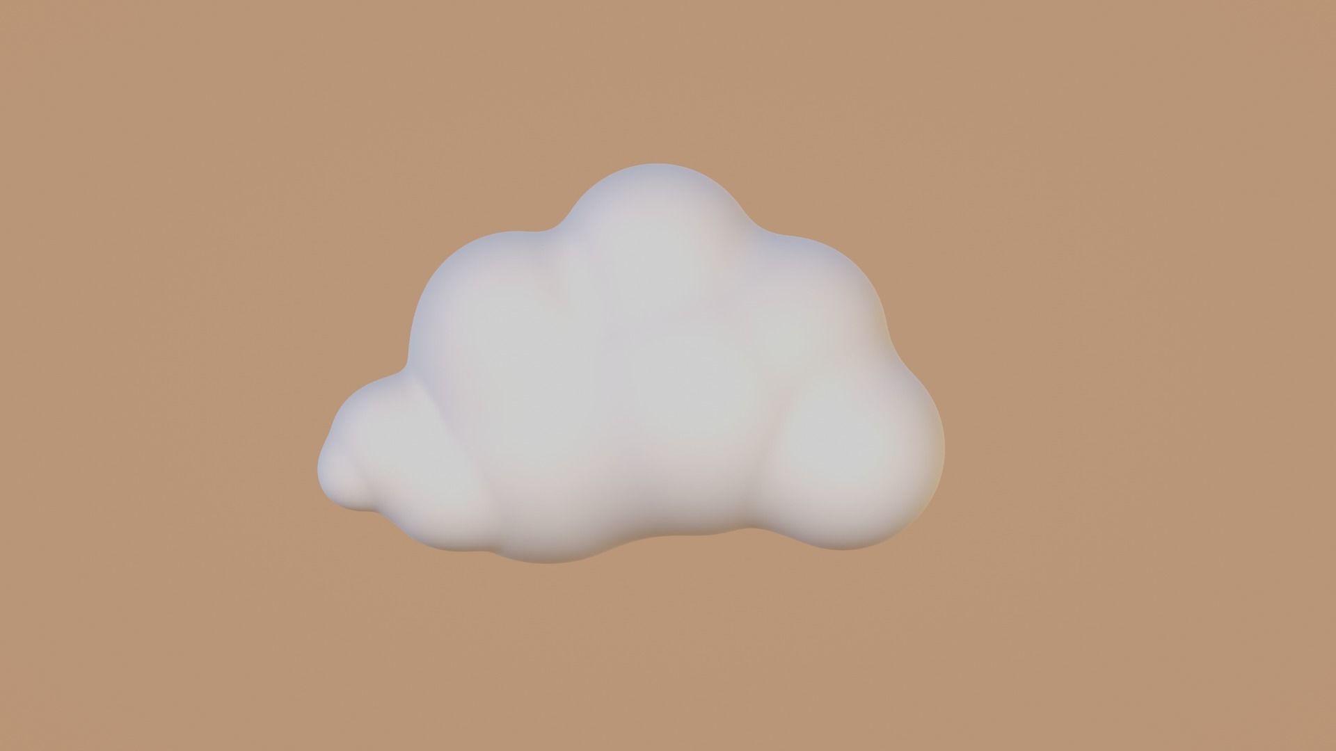 Cartoon Cloud 3D 3D model | CGTrader