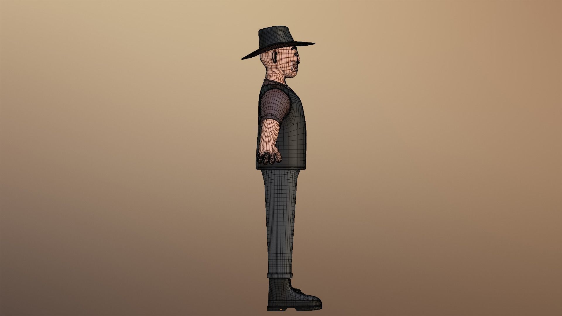 Minimal People Man Character 1001 3D model rigged | CGTrader