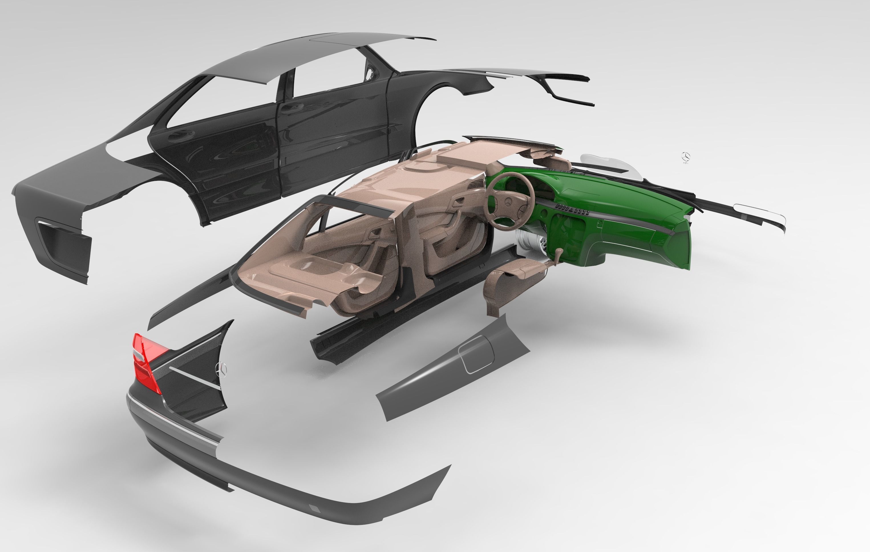 Mercedes Benz S Class W220 1999 native files 3D model | CGTrader