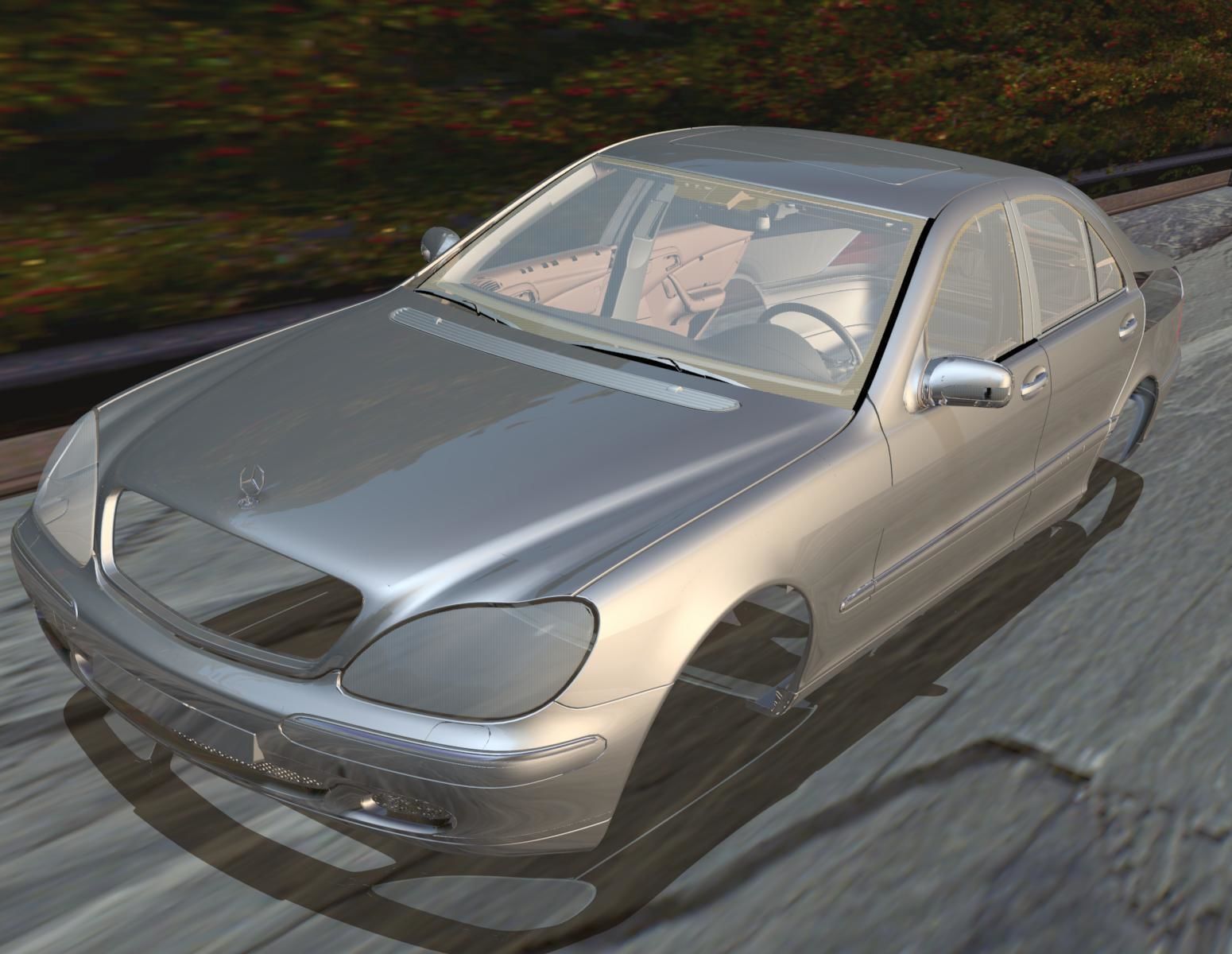 Mercedes Benz S Class W220 1999 native files 3D model | CGTrader