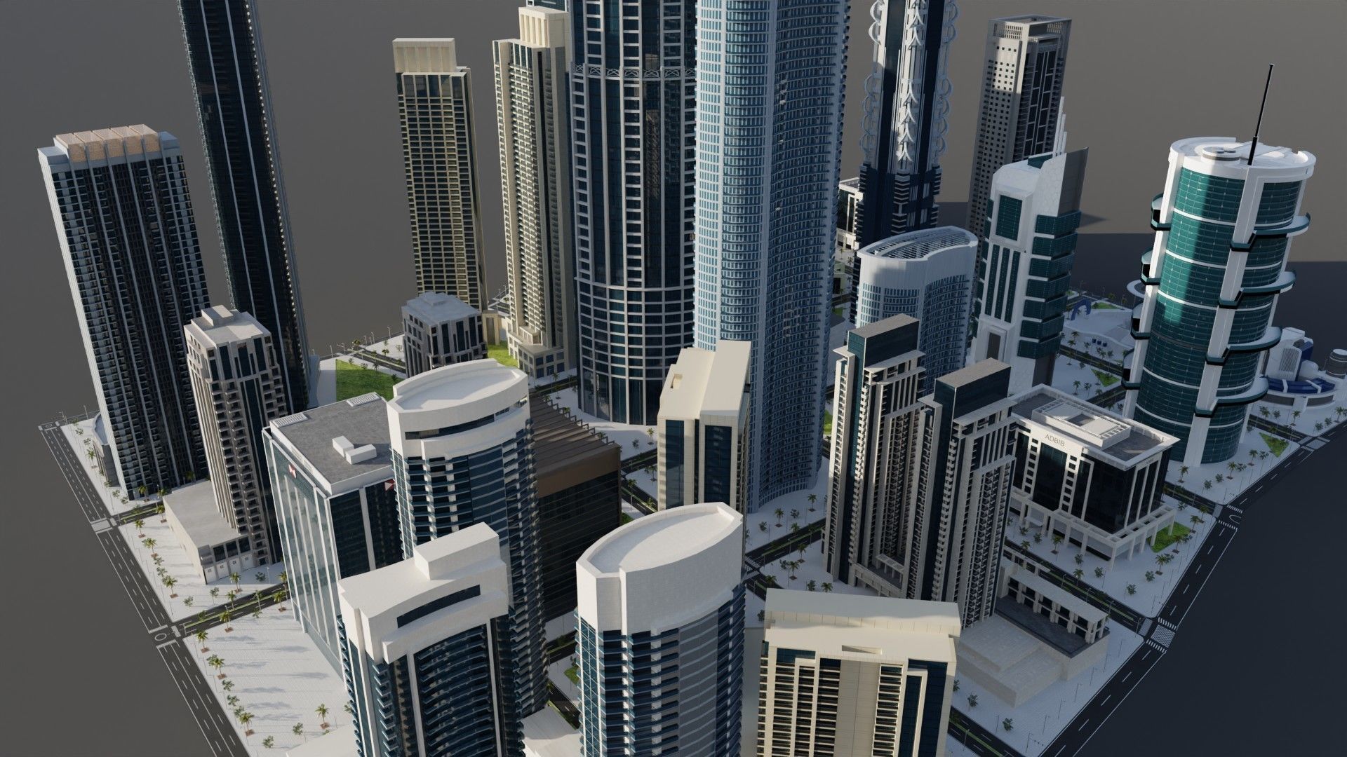Modern City 3D model | CGTrader