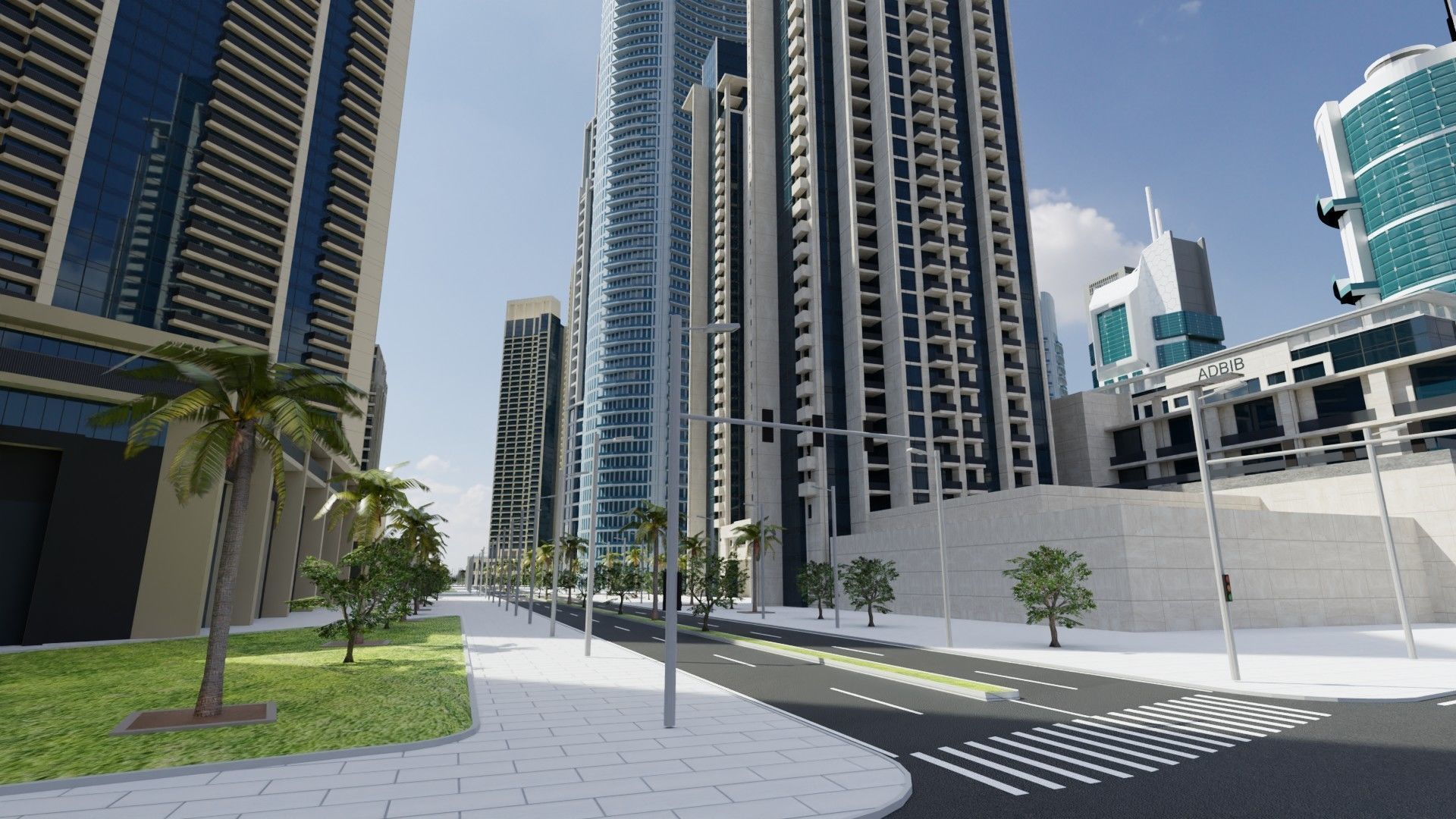 Modern City 3D model | CGTrader