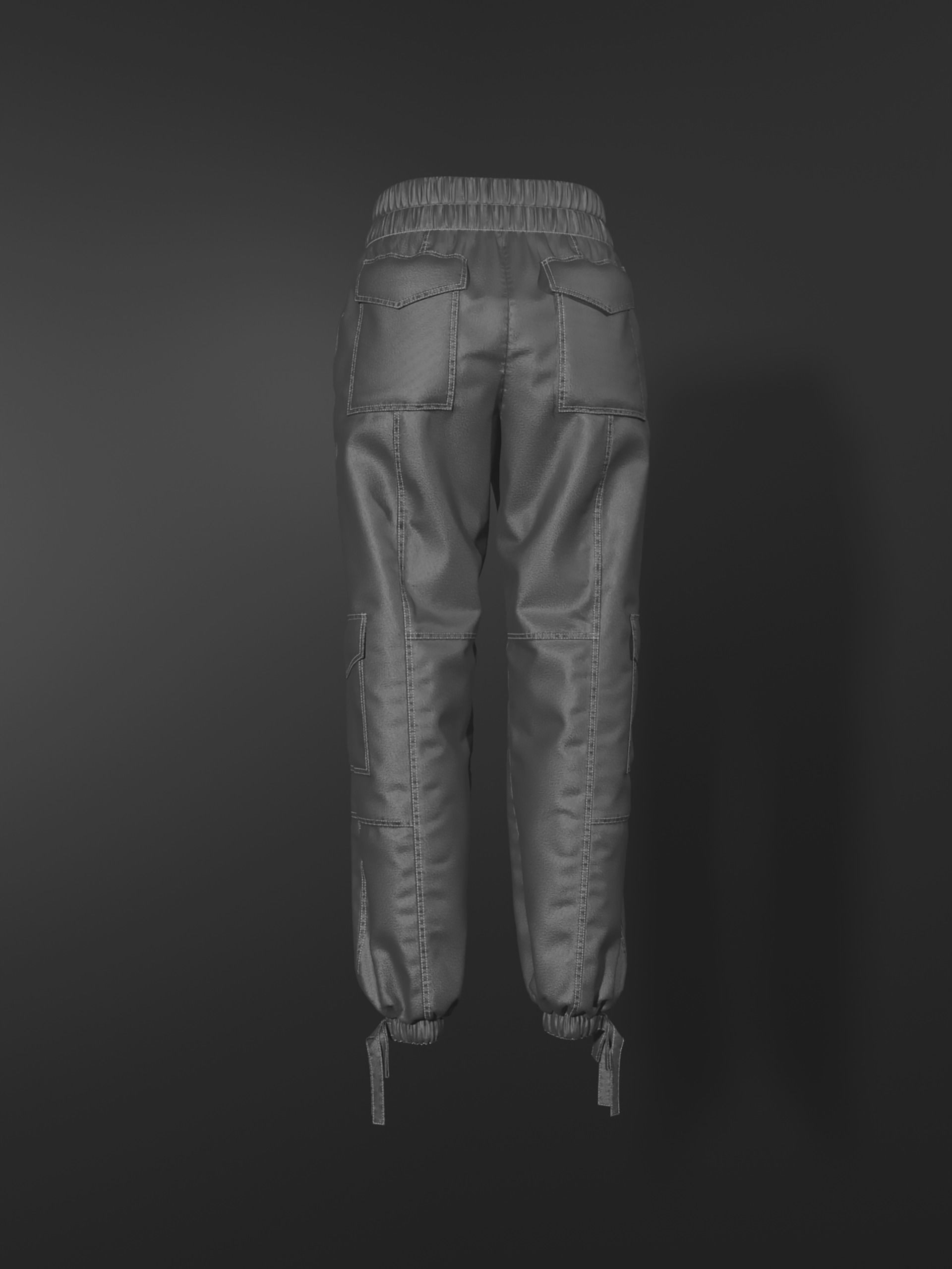 Women Nylon Pant 3D model animated | CGTrader