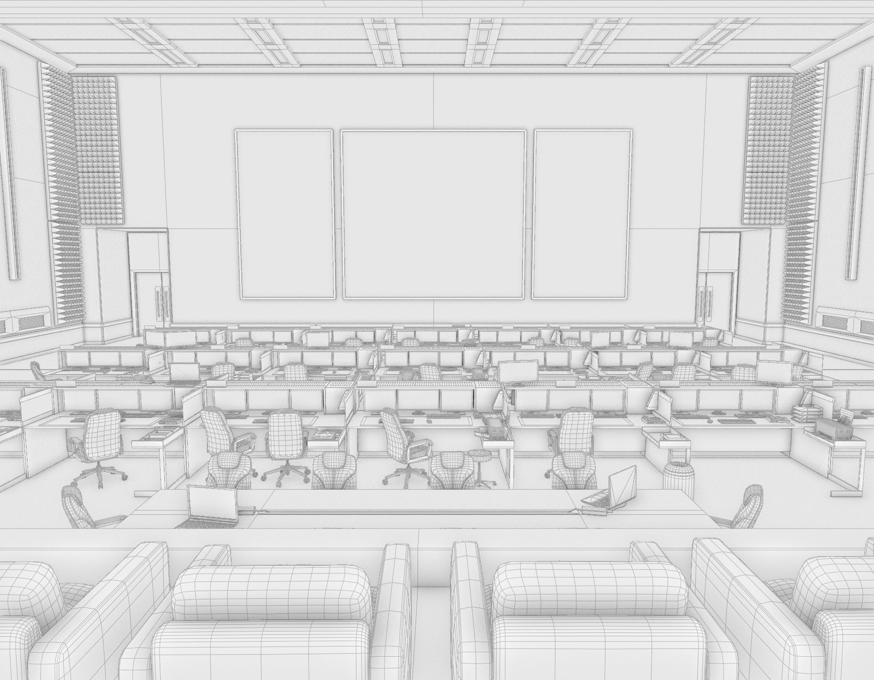 3D model Operations Control Center VR / AR / low-poly | CGTrader