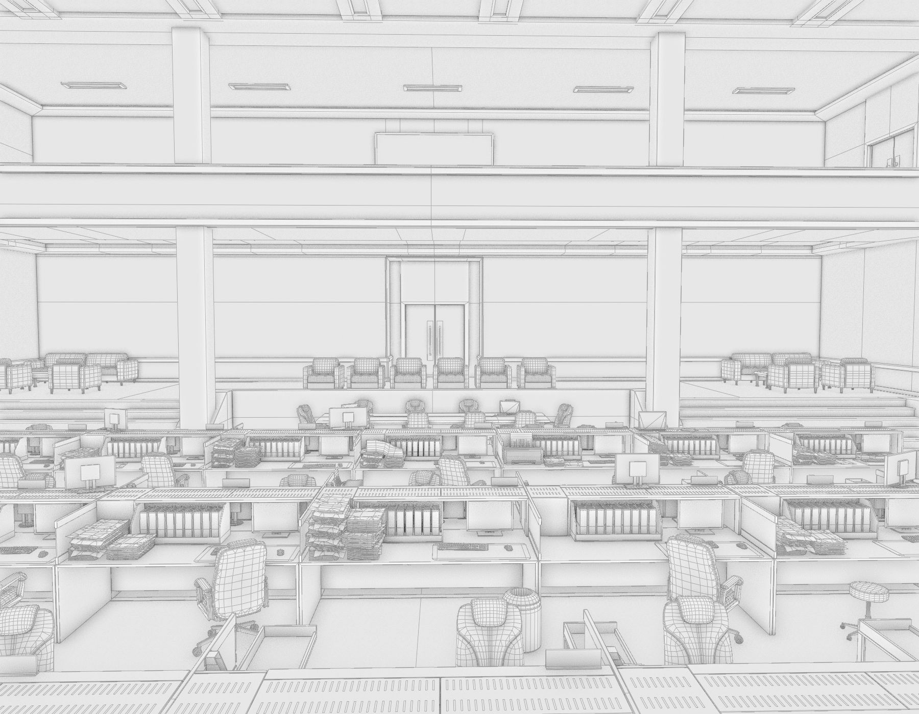 3D model Operations Control Center VR / AR / low-poly | CGTrader