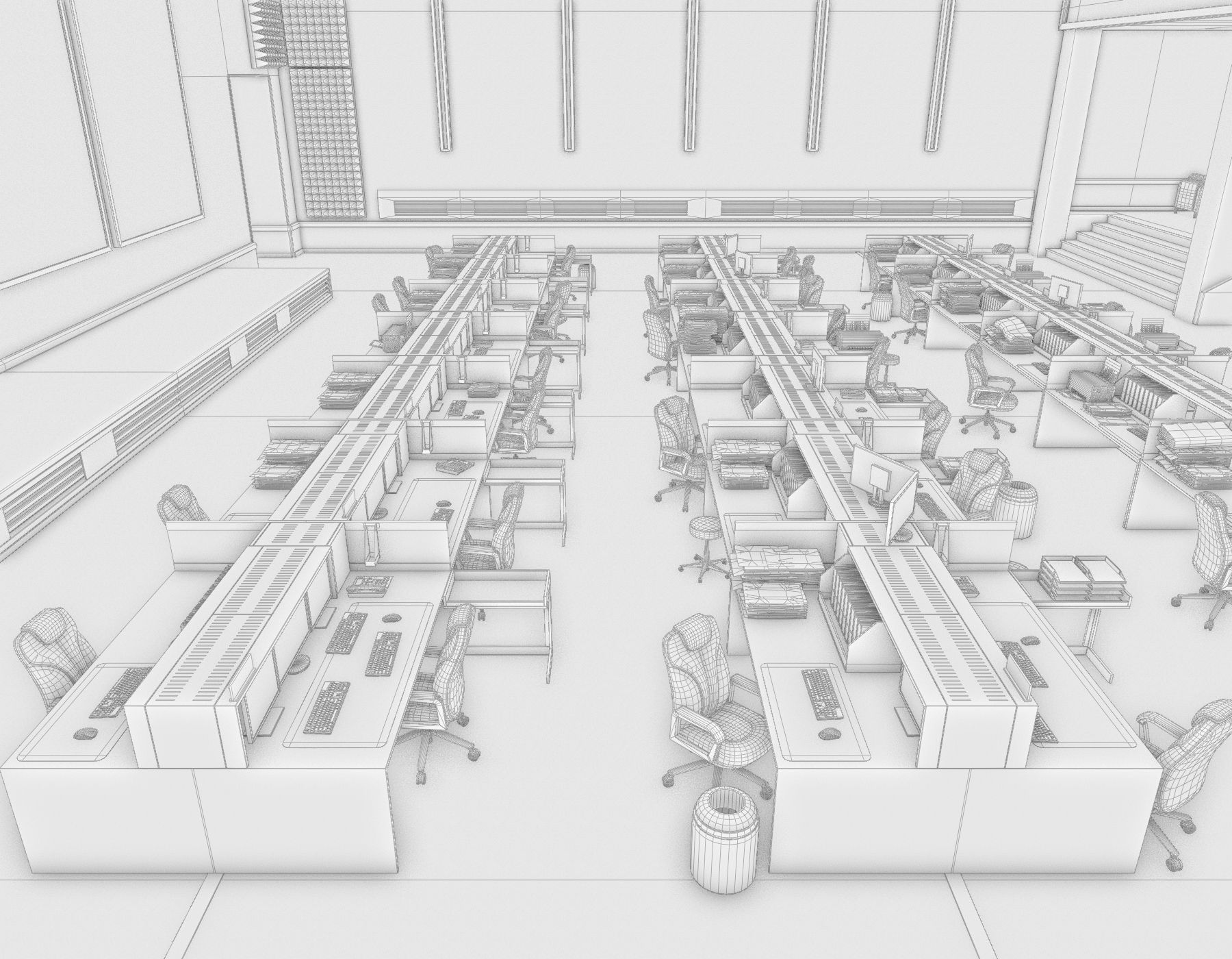 3D model Operations Control Center VR / AR / low-poly | CGTrader