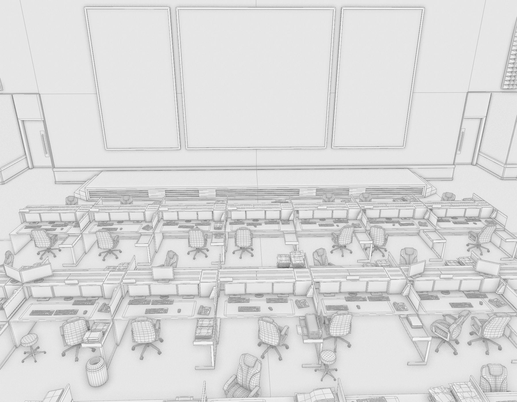 3D model Operations Control Center VR / AR / low-poly | CGTrader
