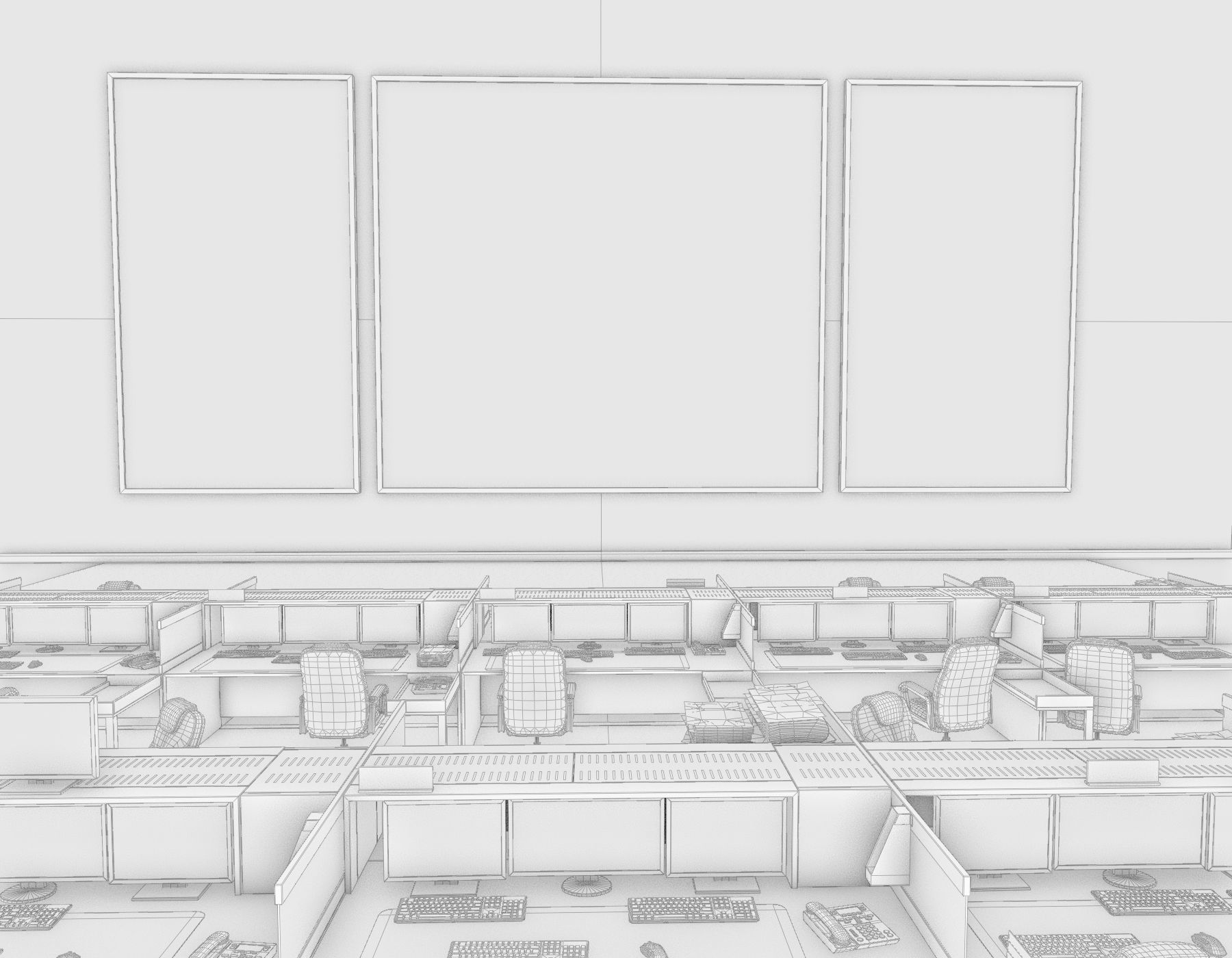 3D model Operations Control Center VR / AR / low-poly | CGTrader