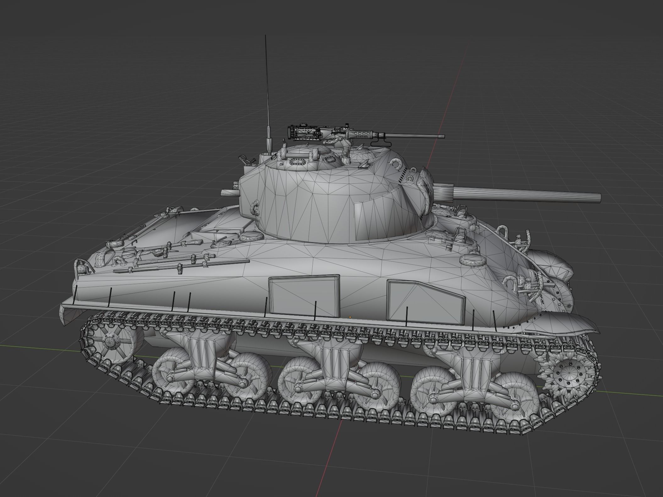 3D model M4 A1 LATE SHERMAN VR / AR / low-poly | CGTrader