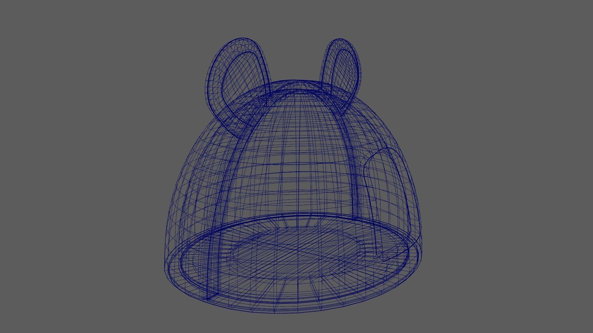 Mouse Meow Hut Cat Hut Cat Tent Red 3D model | CGTrader