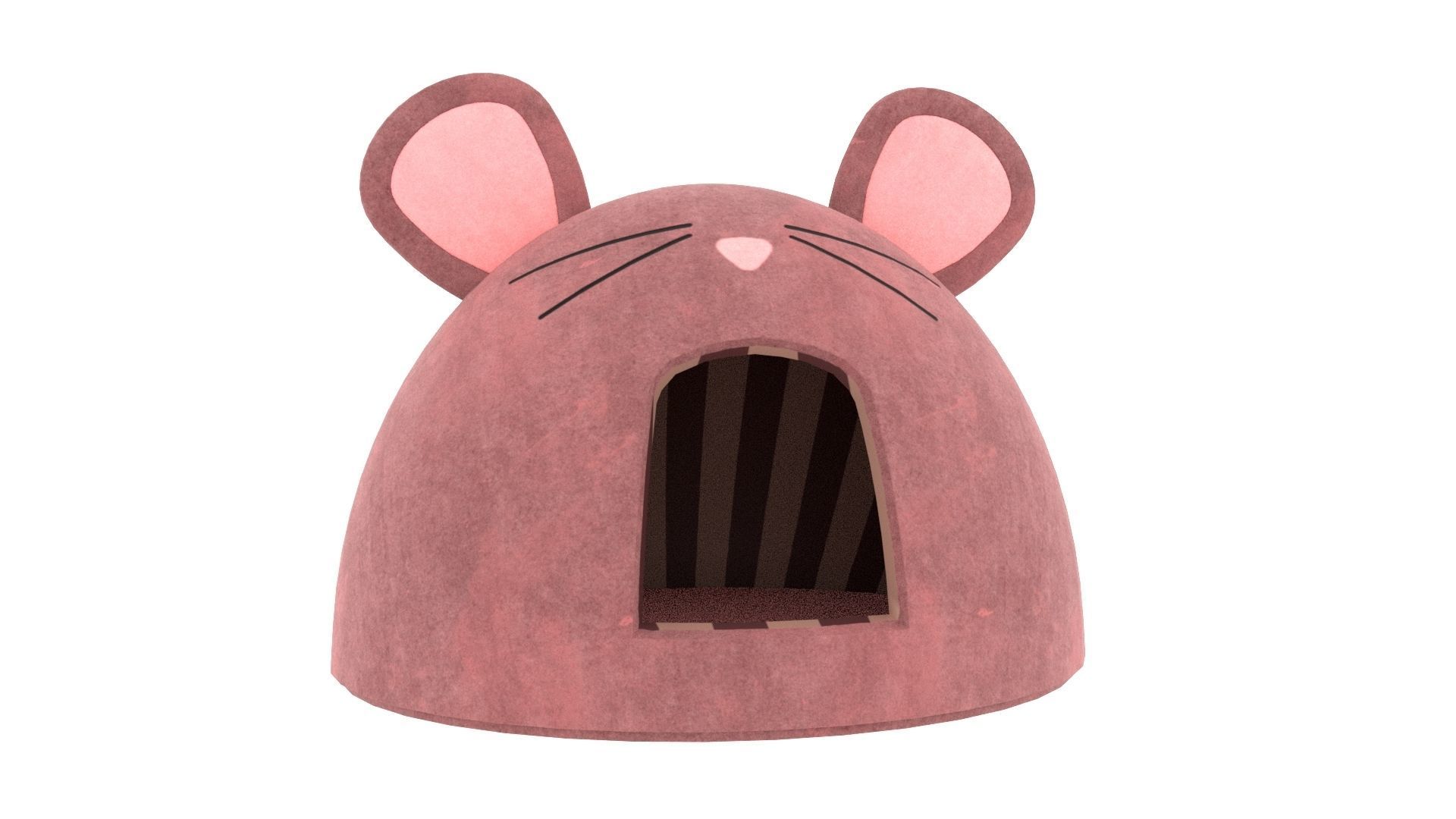 Mouse Meow Hut Cat Hut Cat Tent Red 3D model | CGTrader