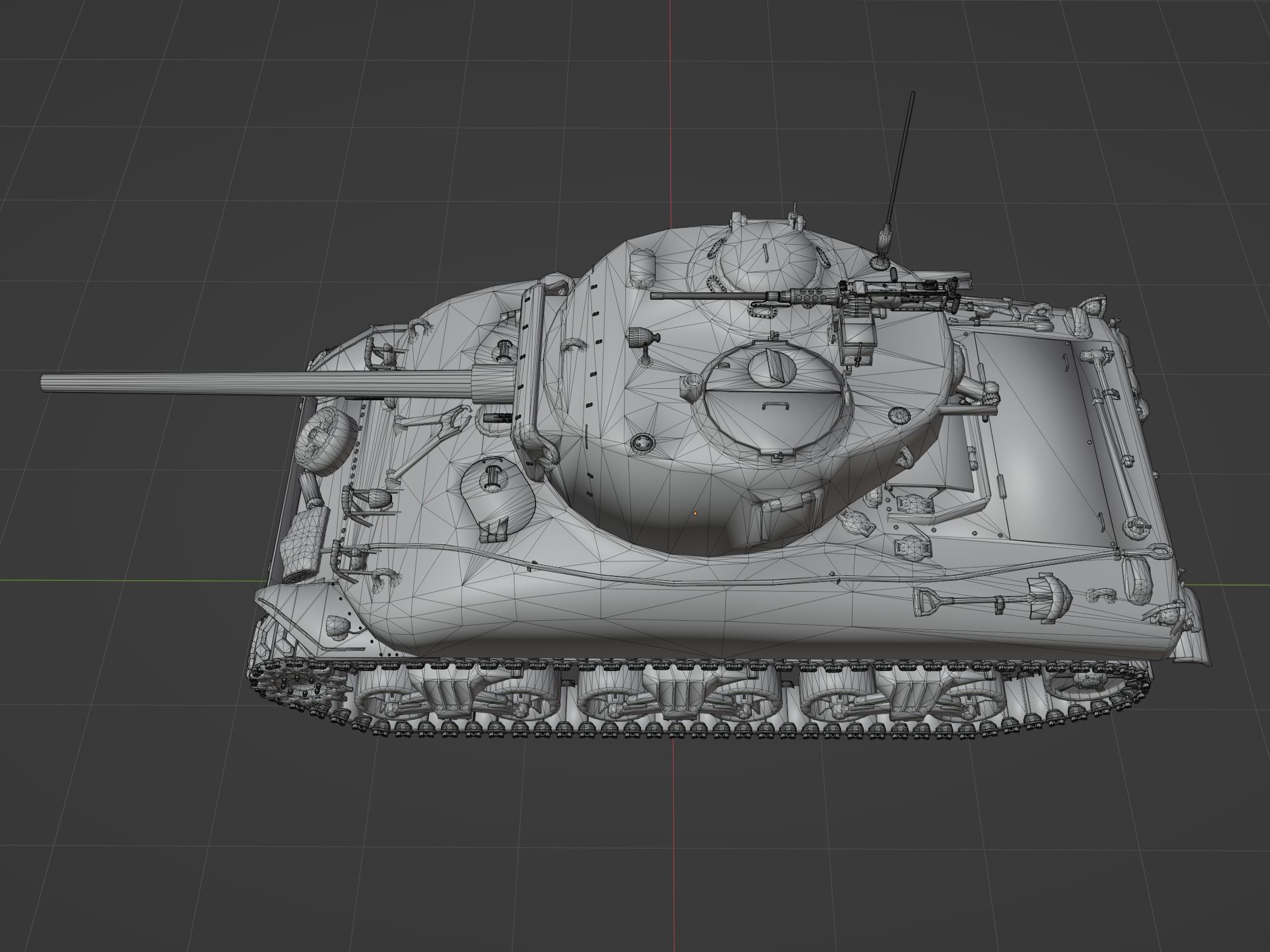3D model M4 A1 76 W Sherman VR / AR / low-poly | CGTrader