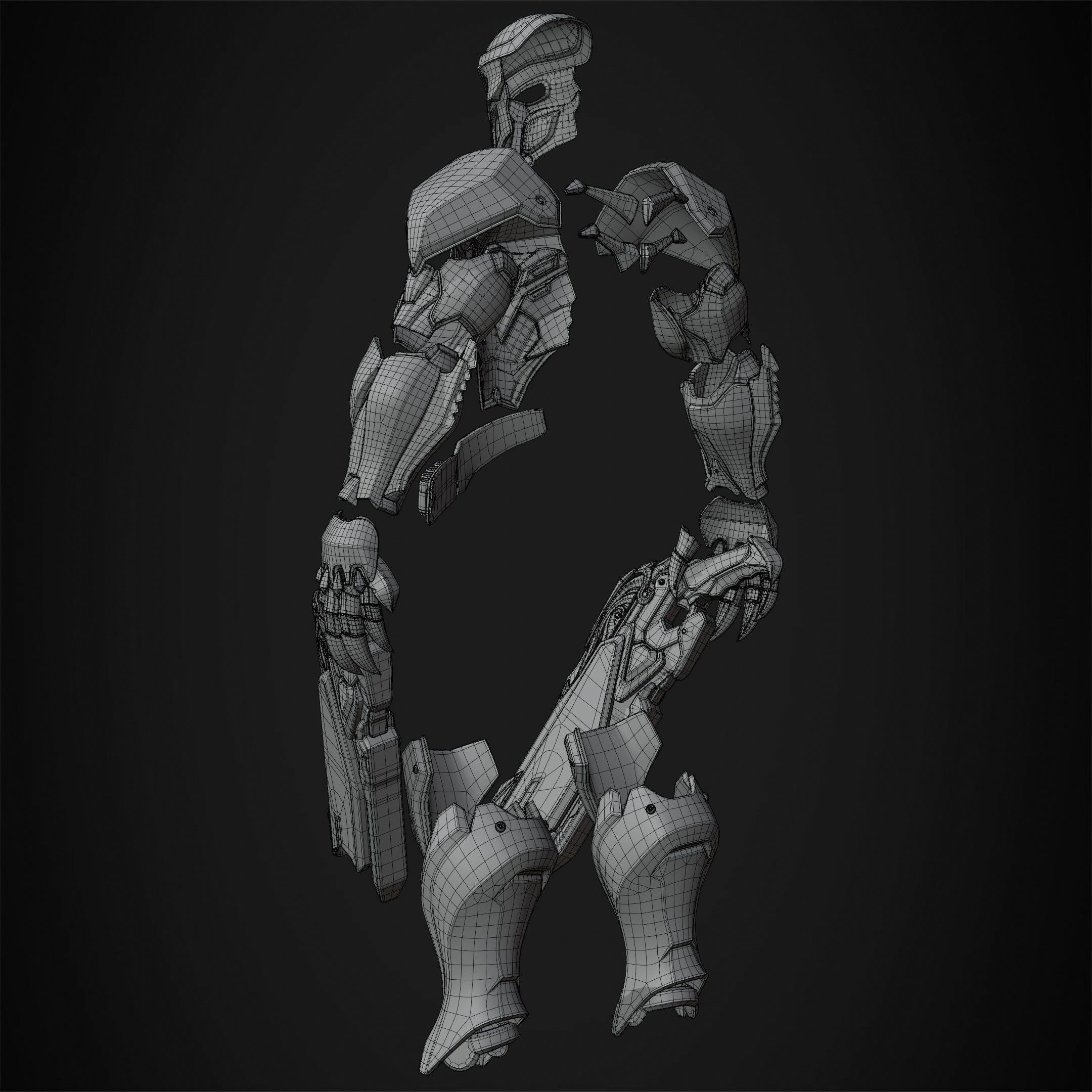 Overwatch 2 Reaper Full Armor and Gun for Cosplay 3D Model Collection ...