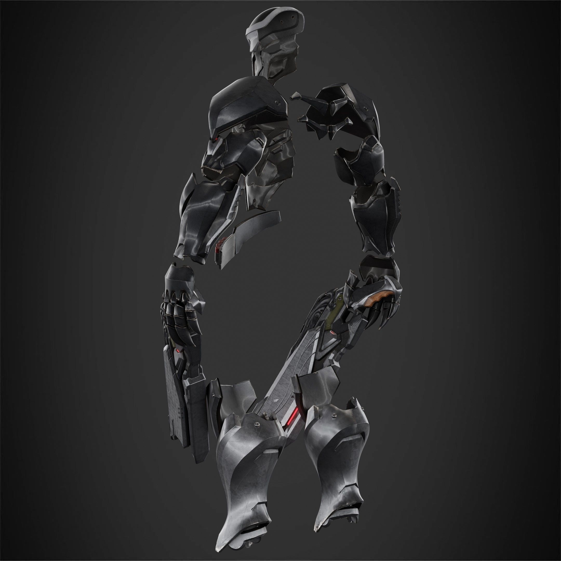 Overwatch 2 Reaper Full Armor and Gun for Cosplay 3D Model Collection ...