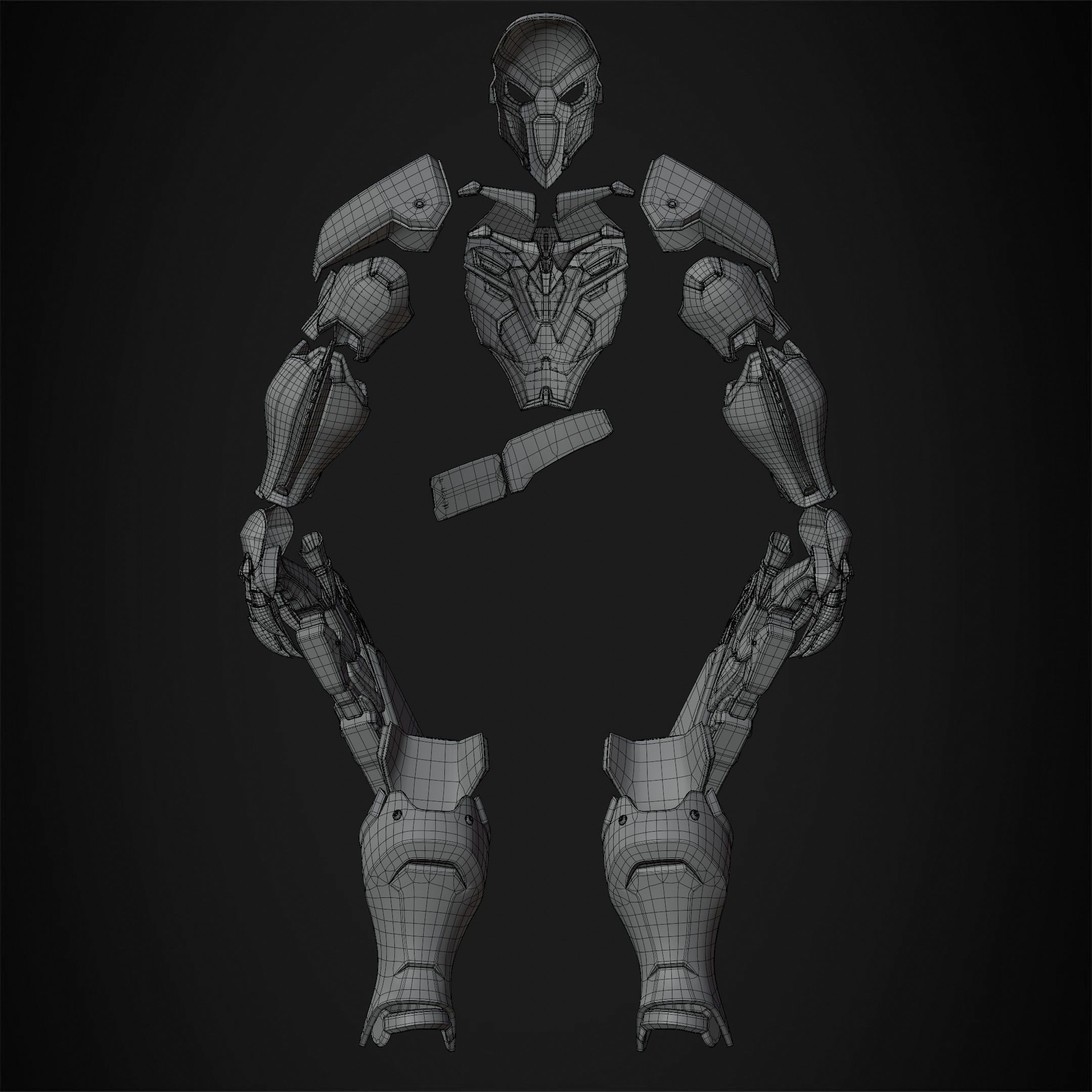 Overwatch 2 Reaper Full Armor and Gun for Cosplay 3D Model Collection ...