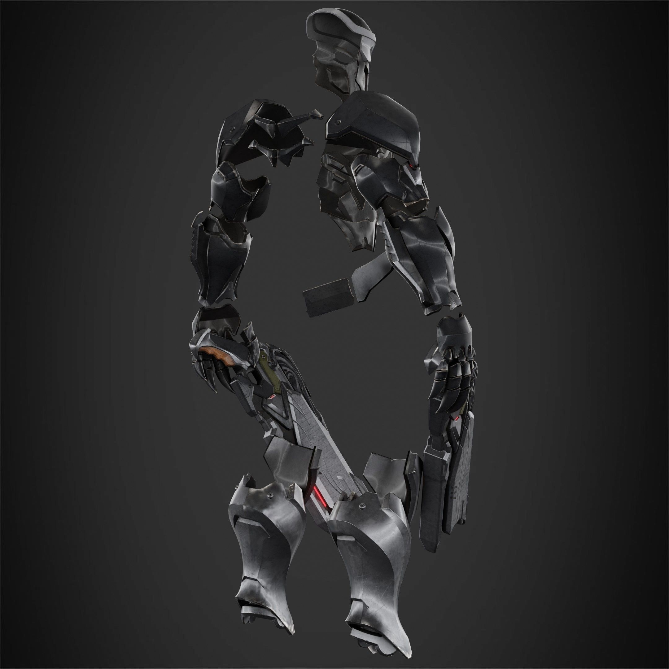 Overwatch 2 Reaper Full Armor and Gun for Cosplay 3D Model Collection ...