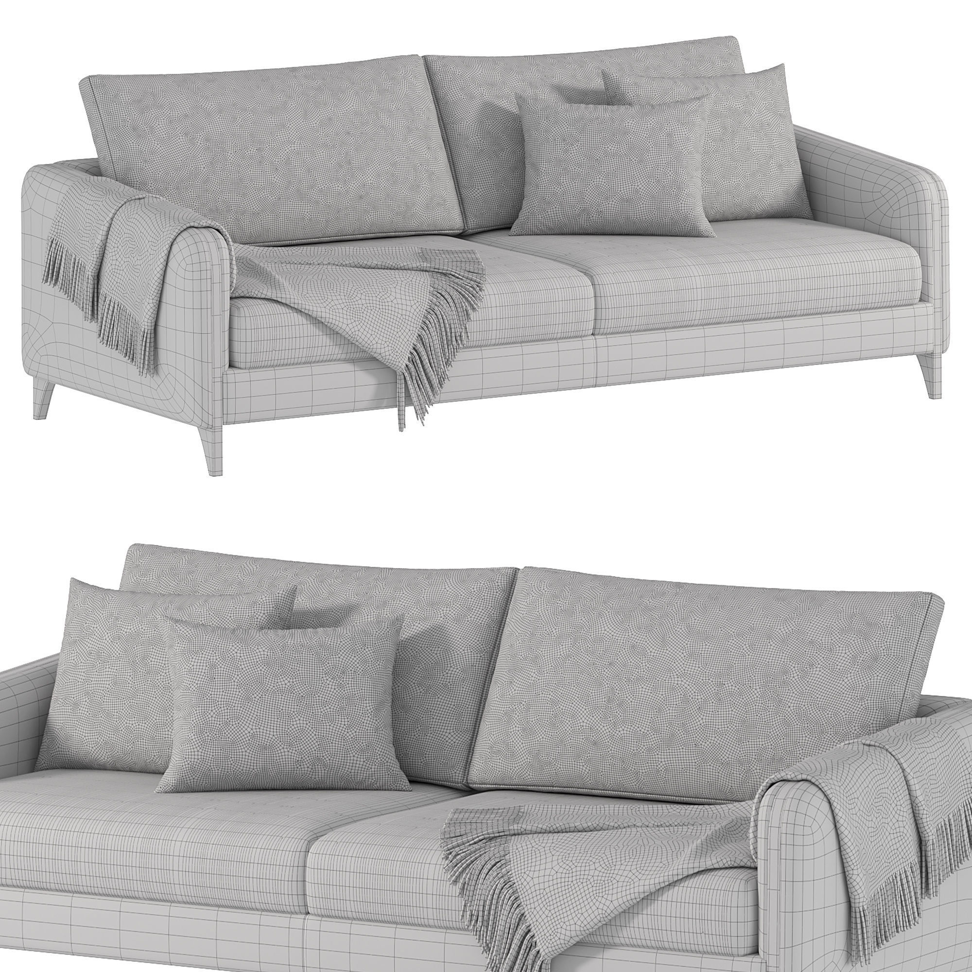 Utah Fabric Sofa By Gainsiville Collection 3D model | CGTrader