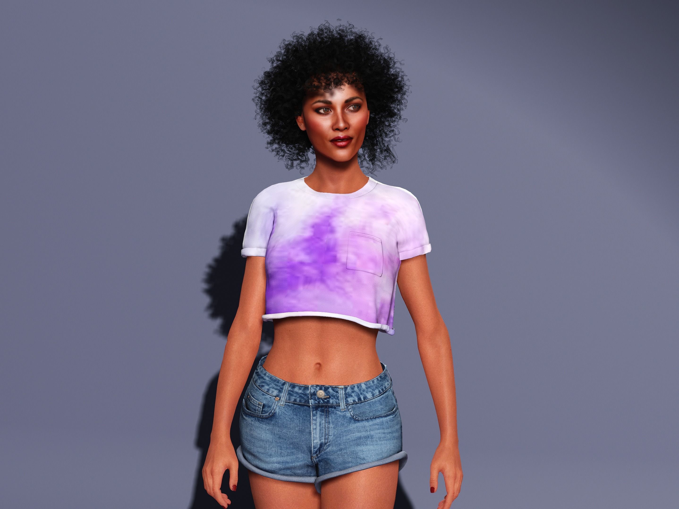 3D model Imani-Female Character VR / AR / low-poly | CGTrader