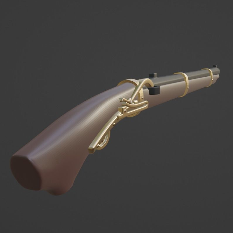 Hwaseungchong - Korean Matchlock Musket free 3D model 3D printable ...