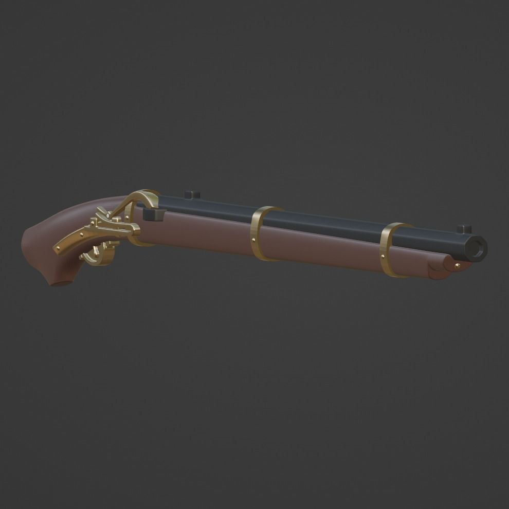 Hwaseungchong - Korean Matchlock Musket free 3D model 3D printable ...