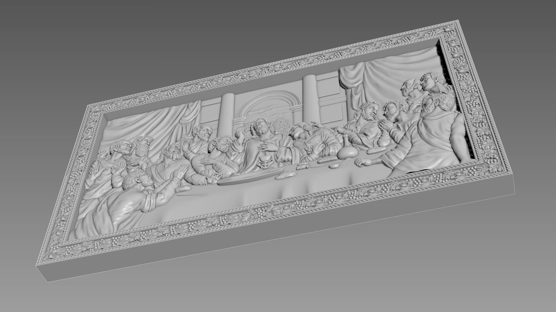 The Last Supper 3D model for CNC 3D model | CGTrader