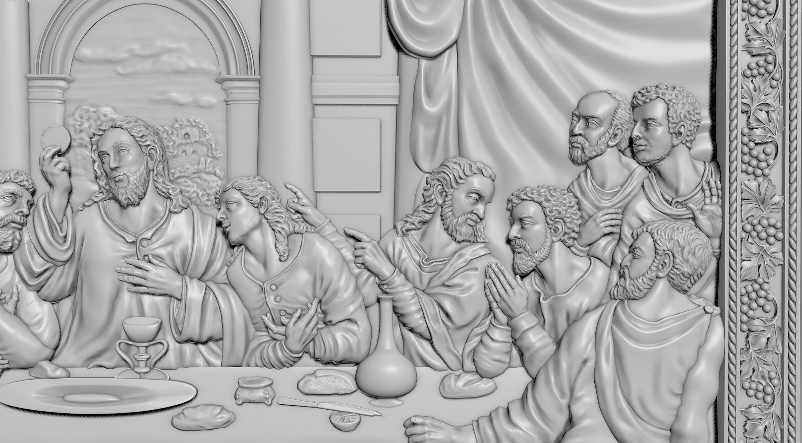 The Last Supper 3D model for CNC 3D model | CGTrader