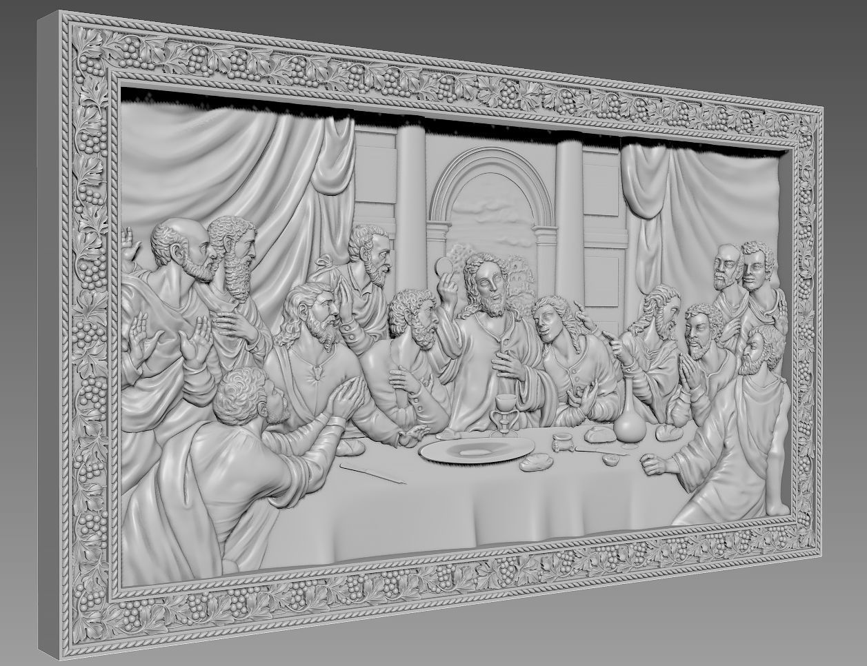 The Last Supper 3D model for CNC 3D model | CGTrader