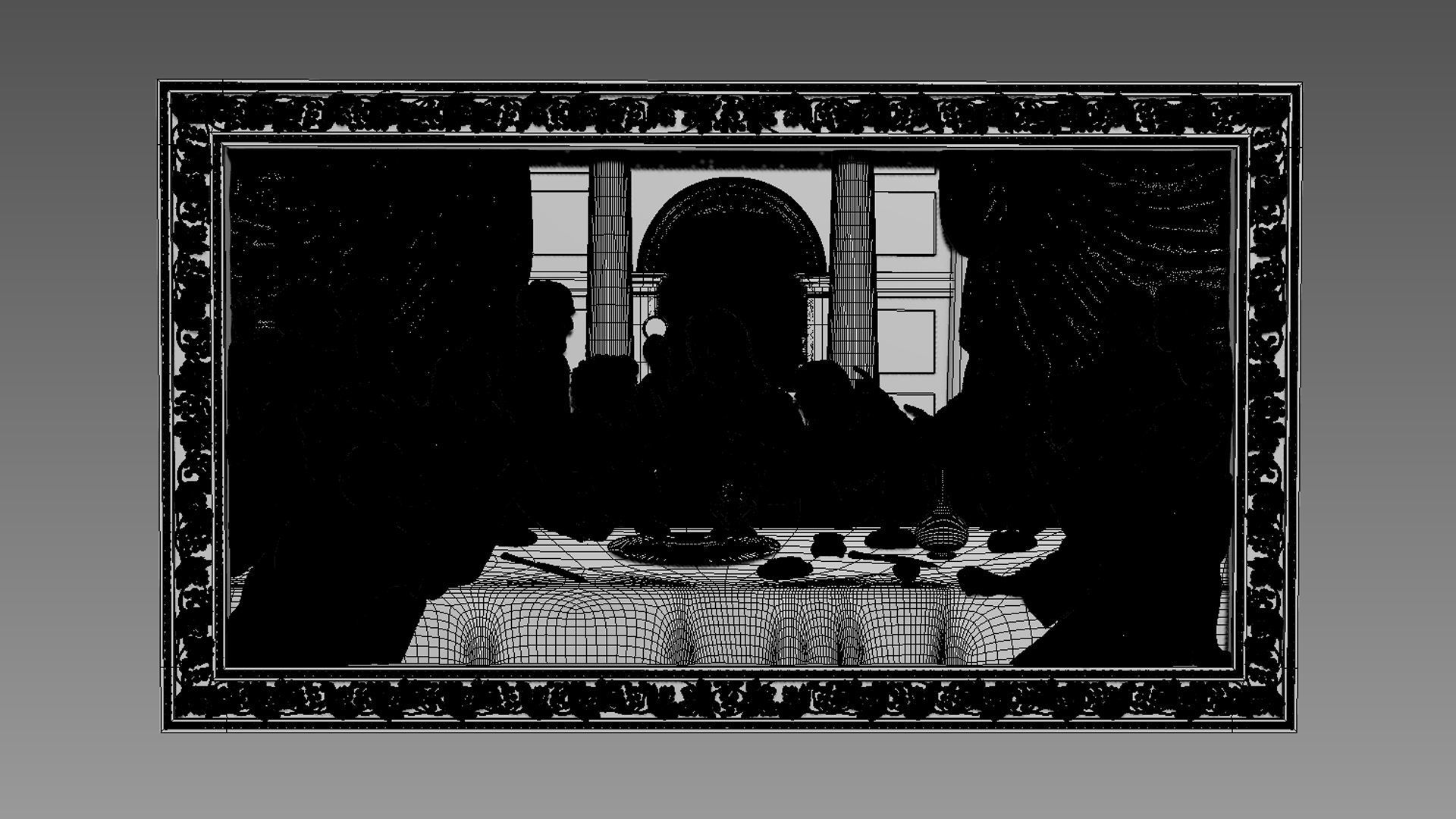 The Last Supper 3D model for CNC 3D model | CGTrader
