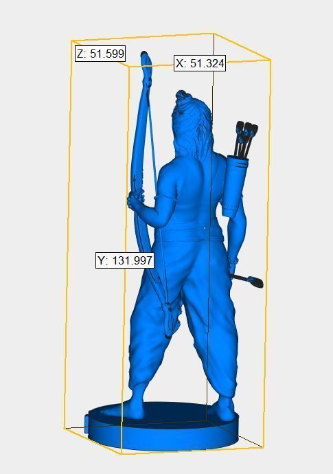 Shri Ram Vigrah- Lord Ram 3D Idol 3D model 3D printable | CGTrader