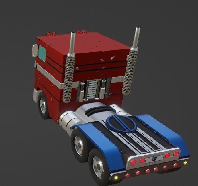 Optimus Prime Truck free 3D model | CGTrader