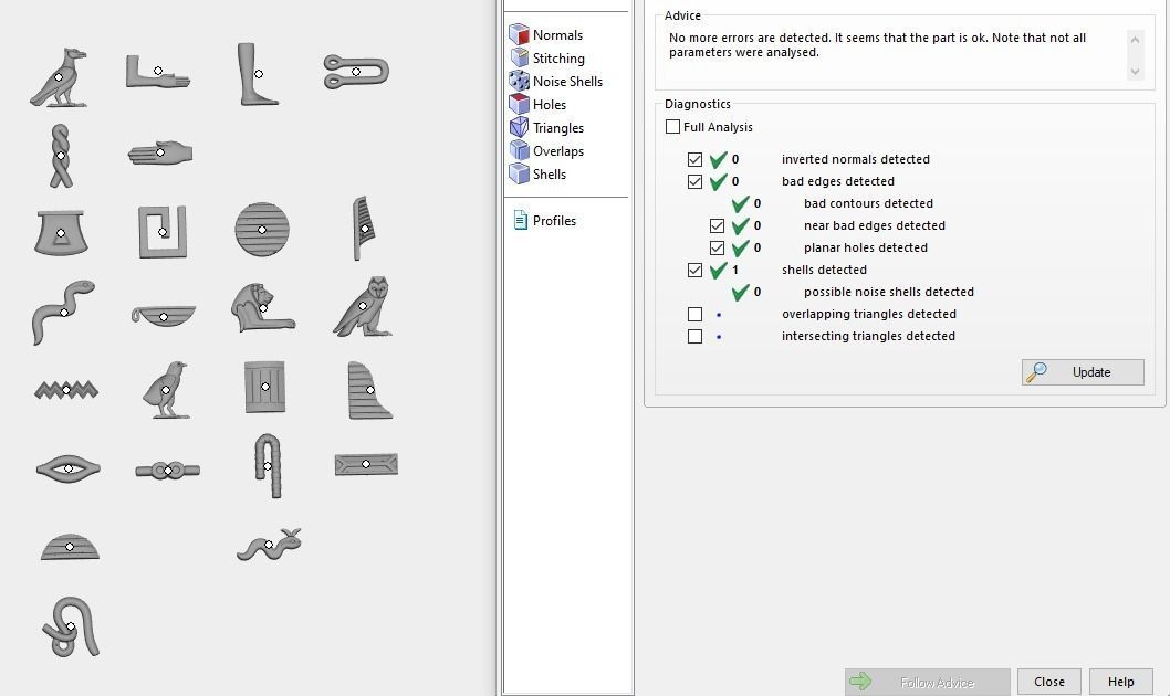 Ancient Egyptian hieroglyph Cartouche builder 3D model 3D printable ...