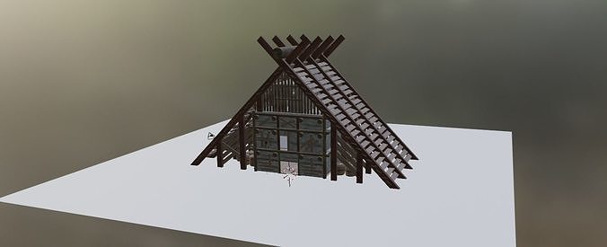 3D model Viking house VR / AR / low-poly | CGTrader
