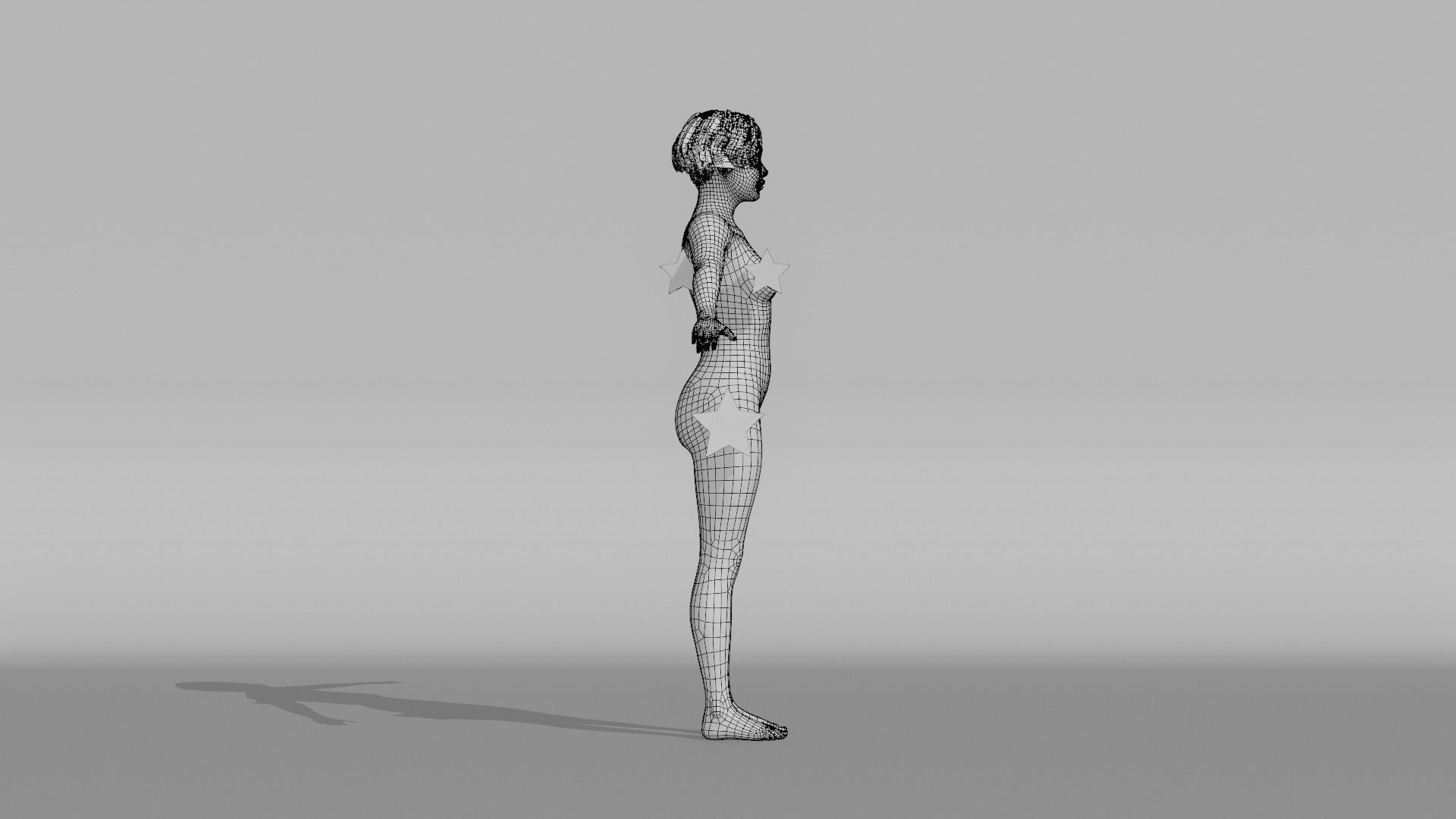 Realistic Female - Sandy 3D model rigged | CGTrader