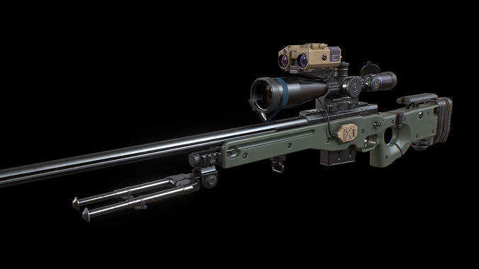 3D model L115A3 Sniper Rifle VR / AR / low-poly | CGTrader