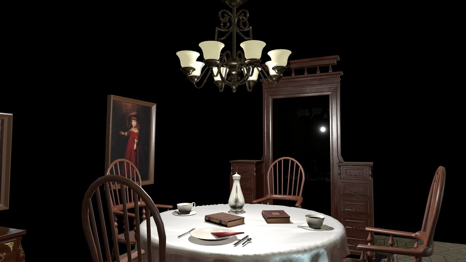 3D model Dining Room Asset Package VR / AR / low-poly | CGTrader