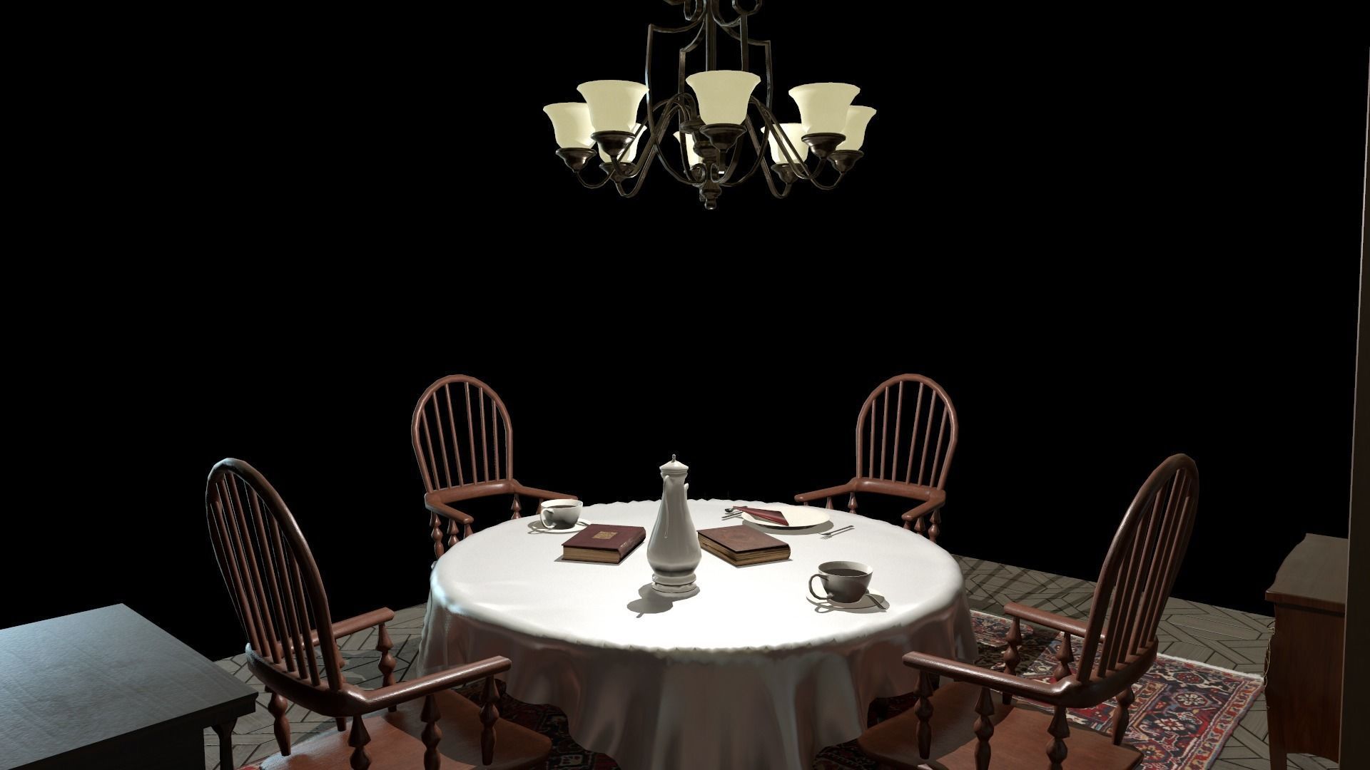 3D model Dining Room Asset Package VR / AR / low-poly | CGTrader