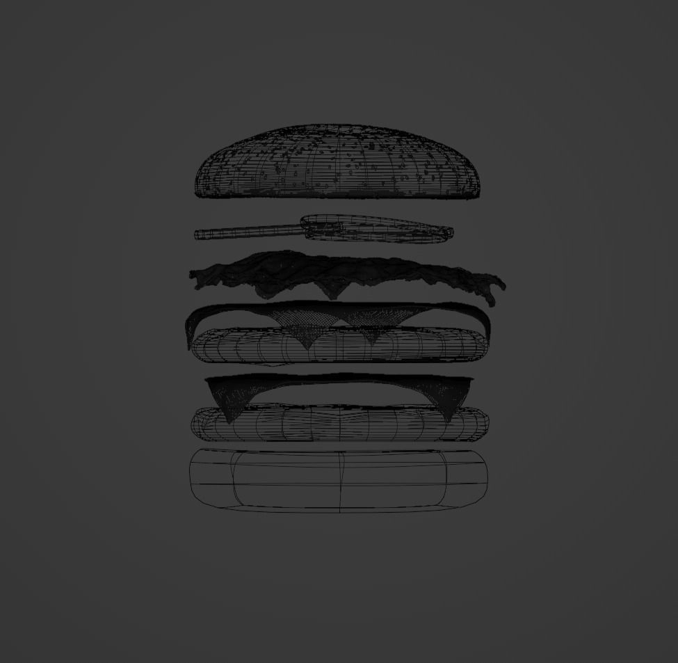 In-n-Out burger and fries 3D model | CGTrader