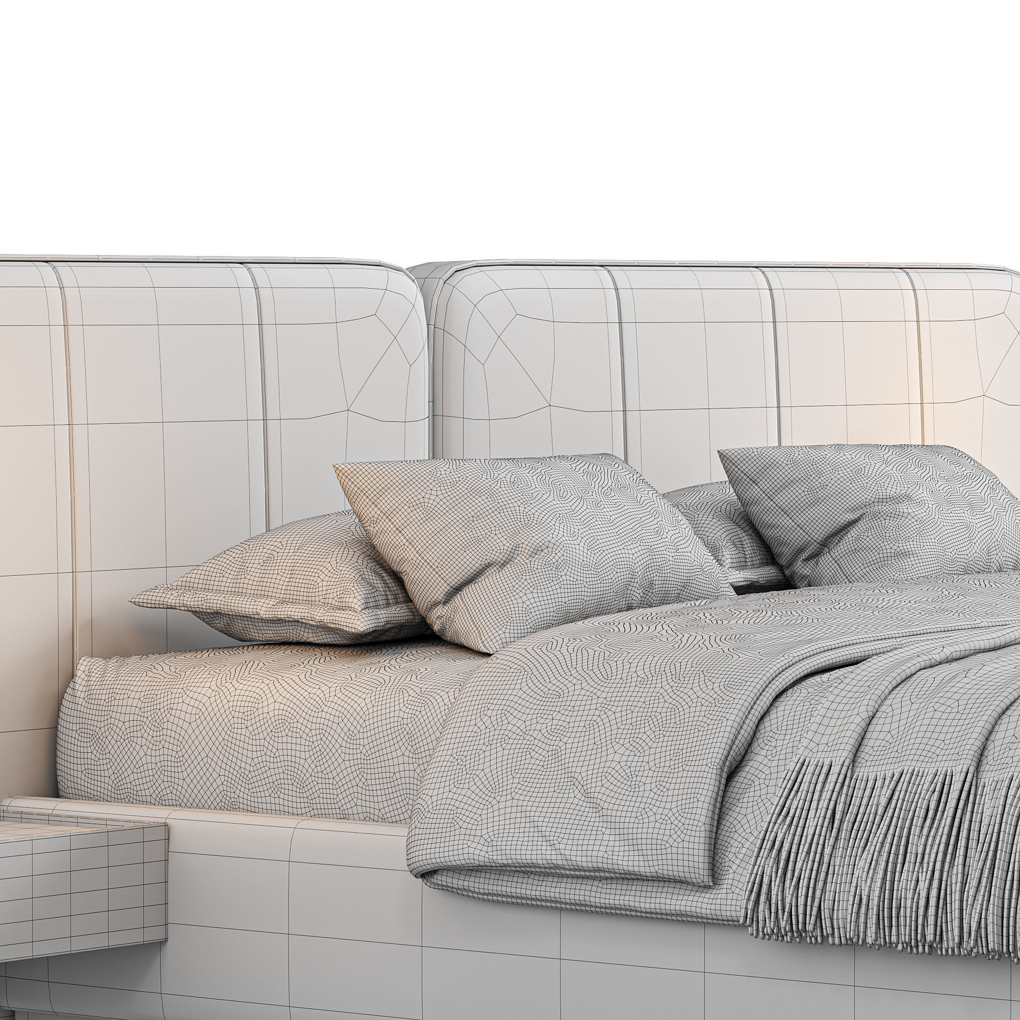 3D model BONNIE Bed By Laskasas VR / AR / low-poly | CGTrader