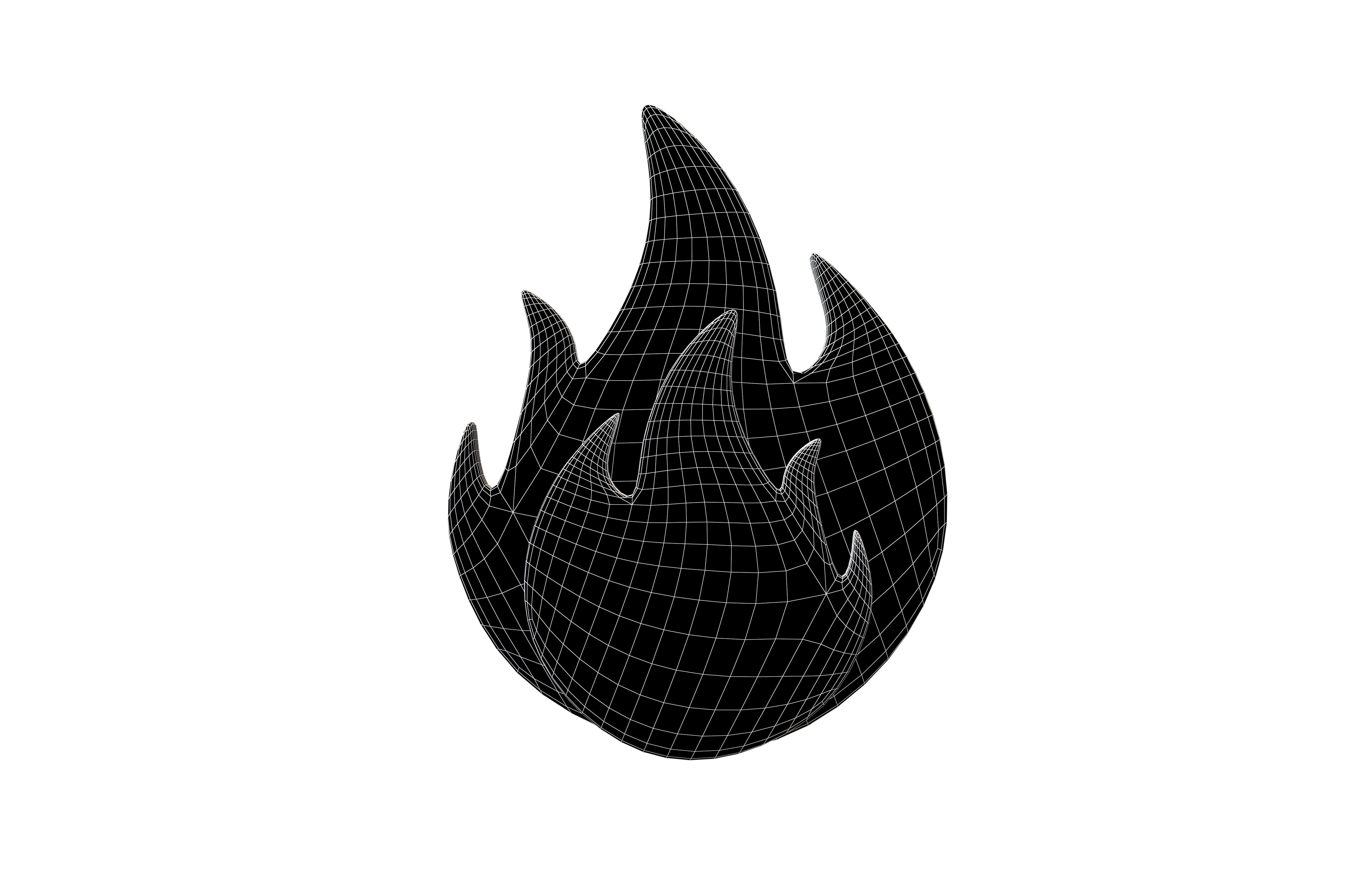 3D model Fire Symbol v12 005 VR / AR / low-poly | CGTrader