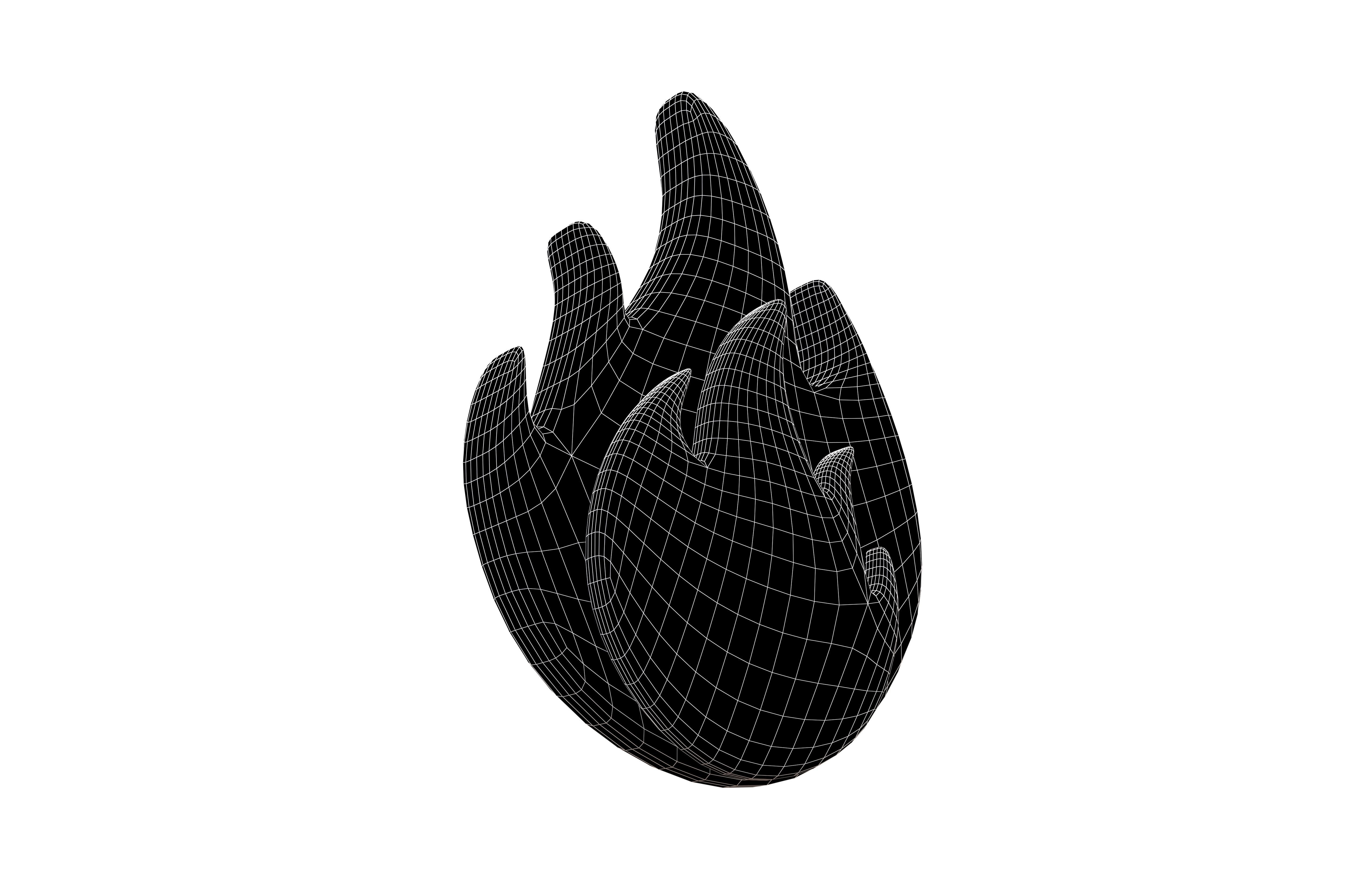 3D model Fire Symbol v12 005 VR / AR / low-poly | CGTrader