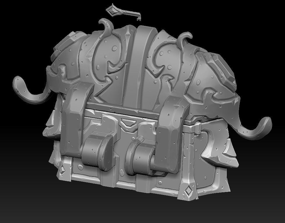 Mountain chest 3d print 3D model 3D printable | CGTrader